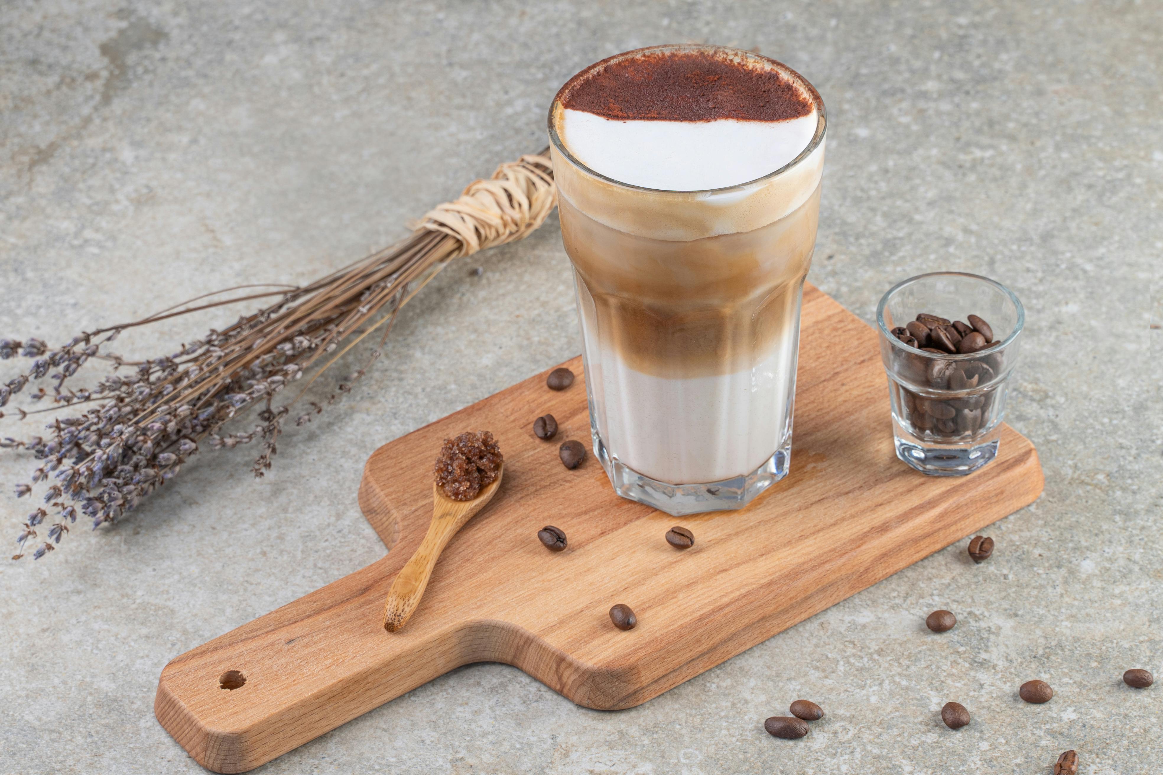 Coffee in Drinking Glass With Black Beans · Free Stock Photo