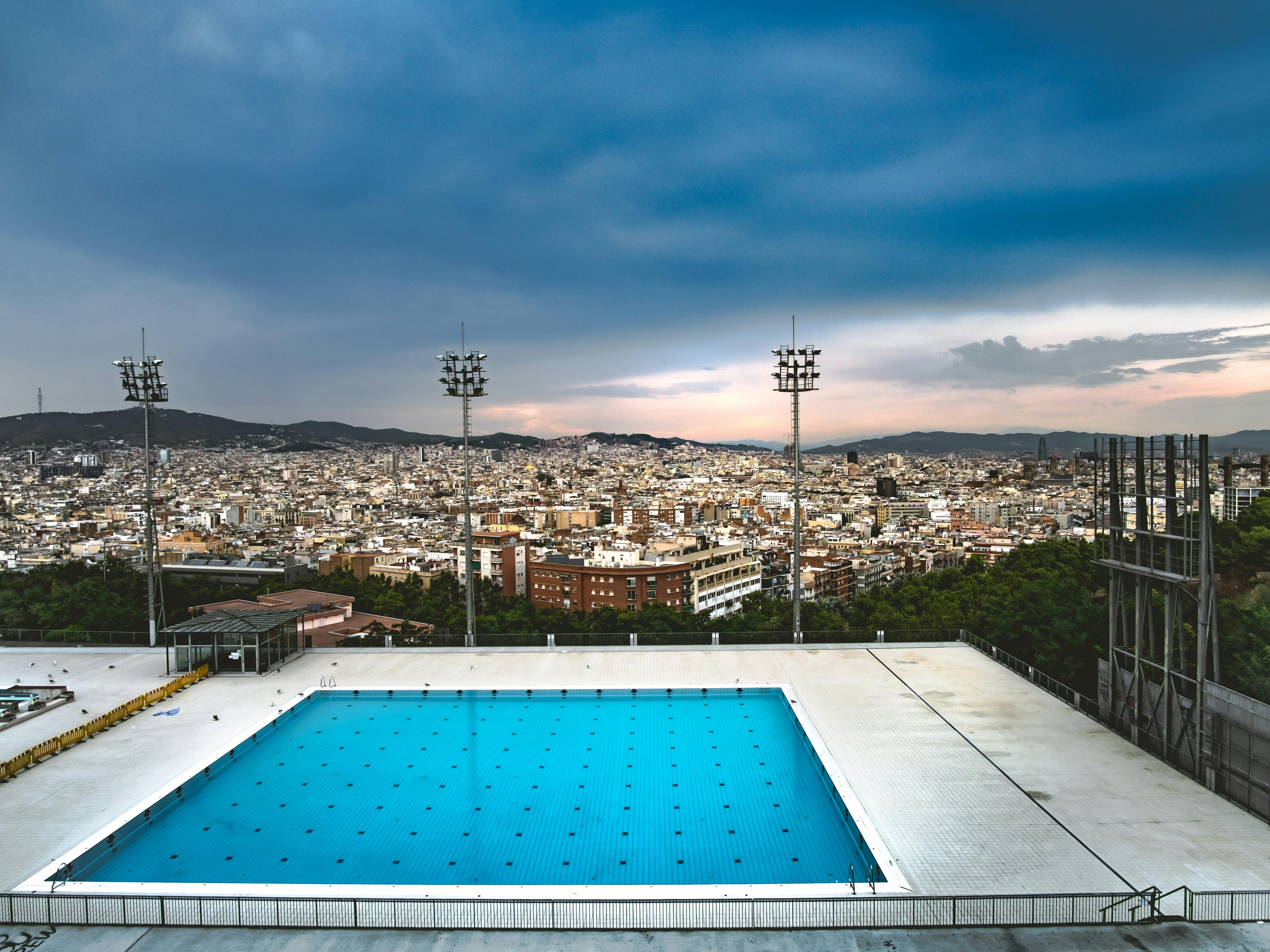 Swimming Pool with City View · Free Stock Photo