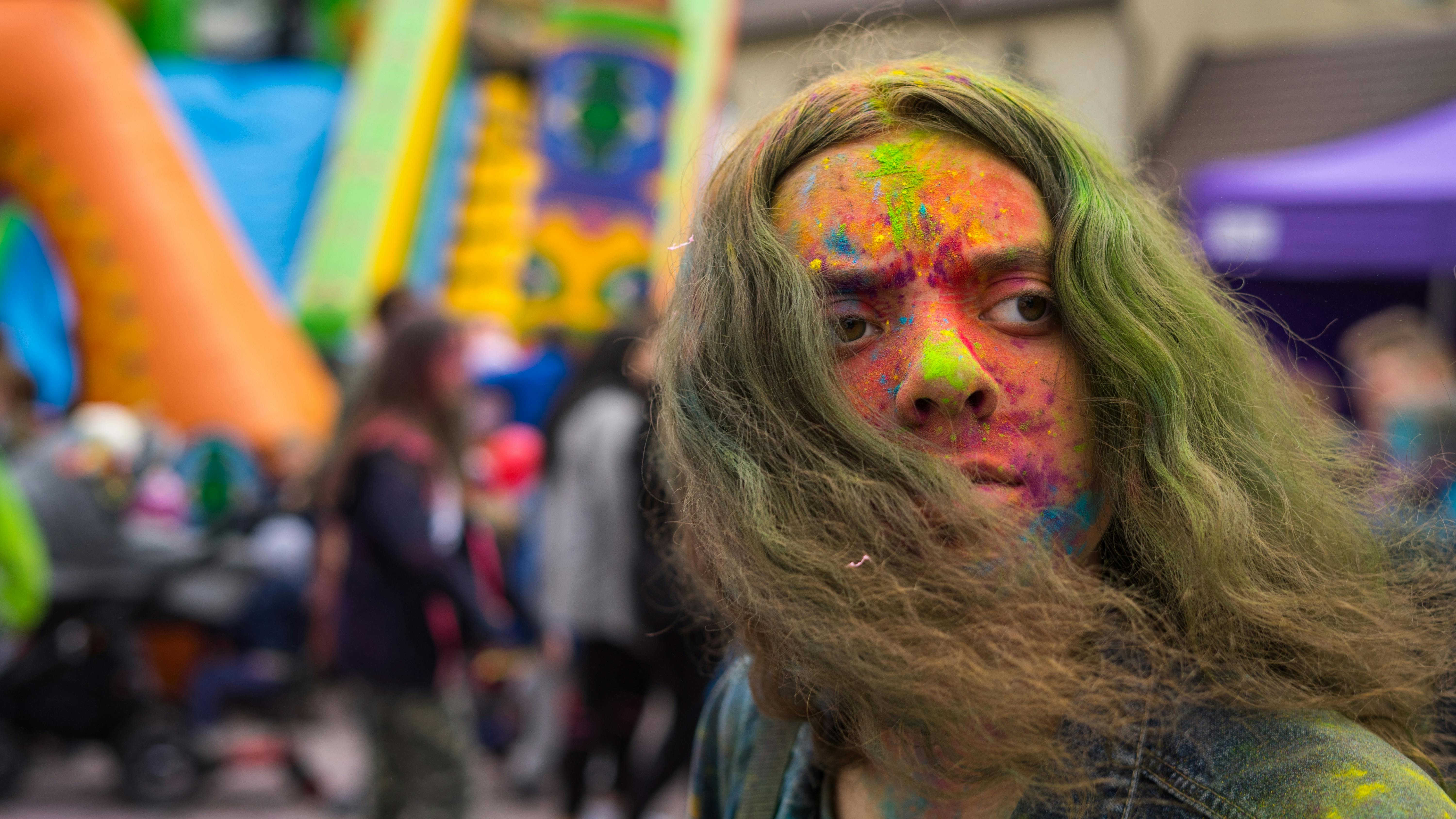 Group of People Color Powder Festival · Free Stock Photo