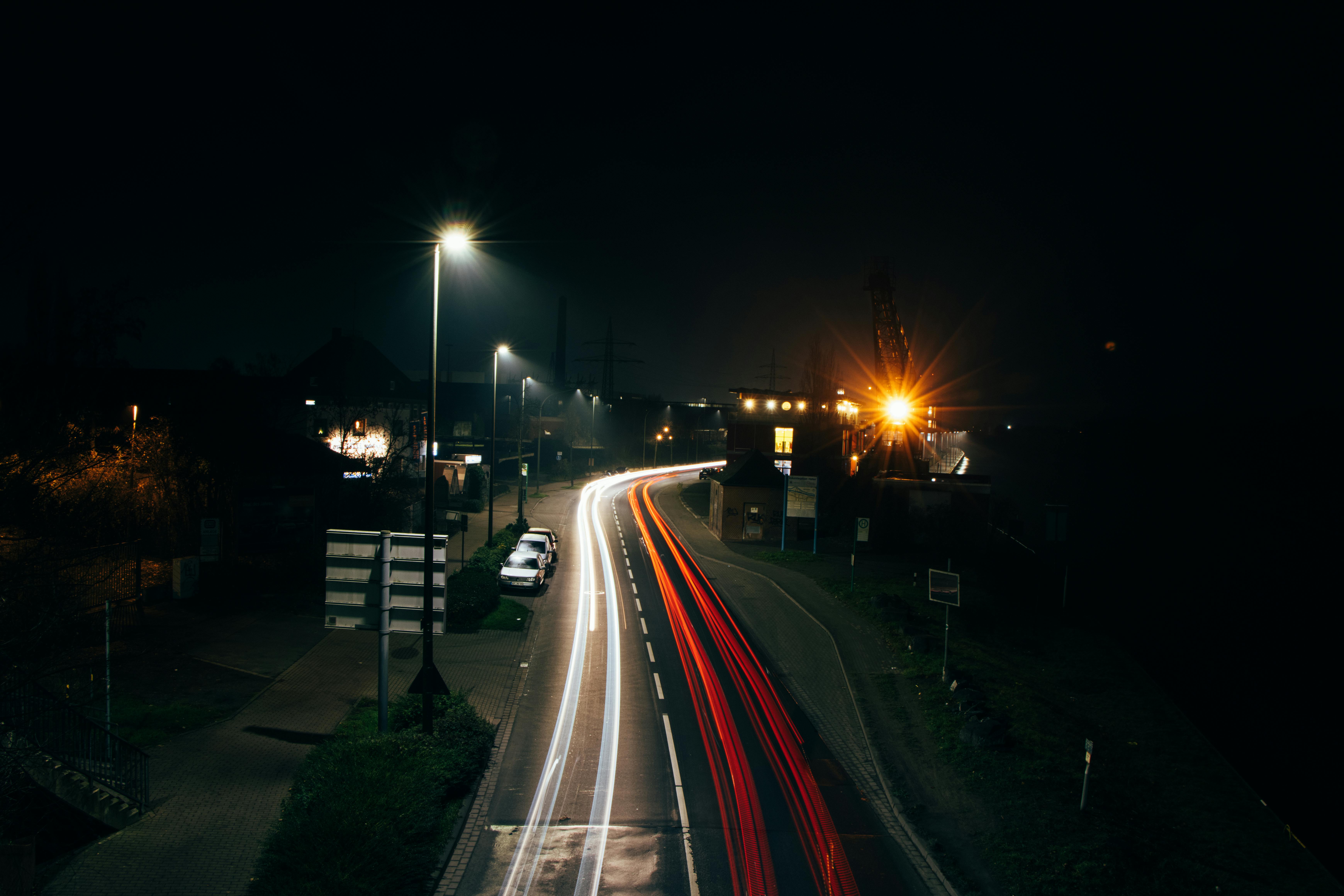 Time Lapse Photography of Road during Night Time · Free Stock Photo