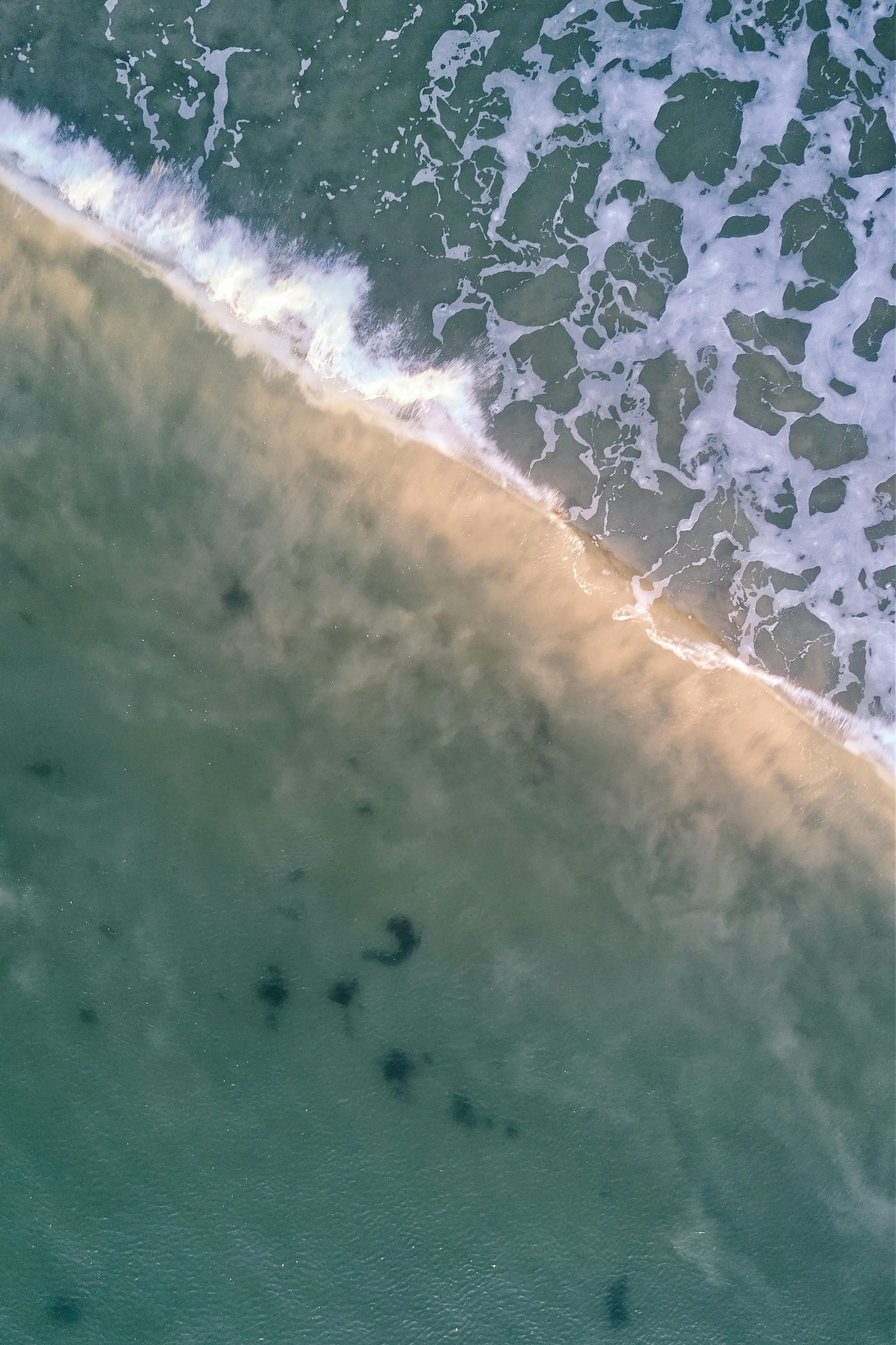 Aerial View of Ocean Waves · Free Stock Photo