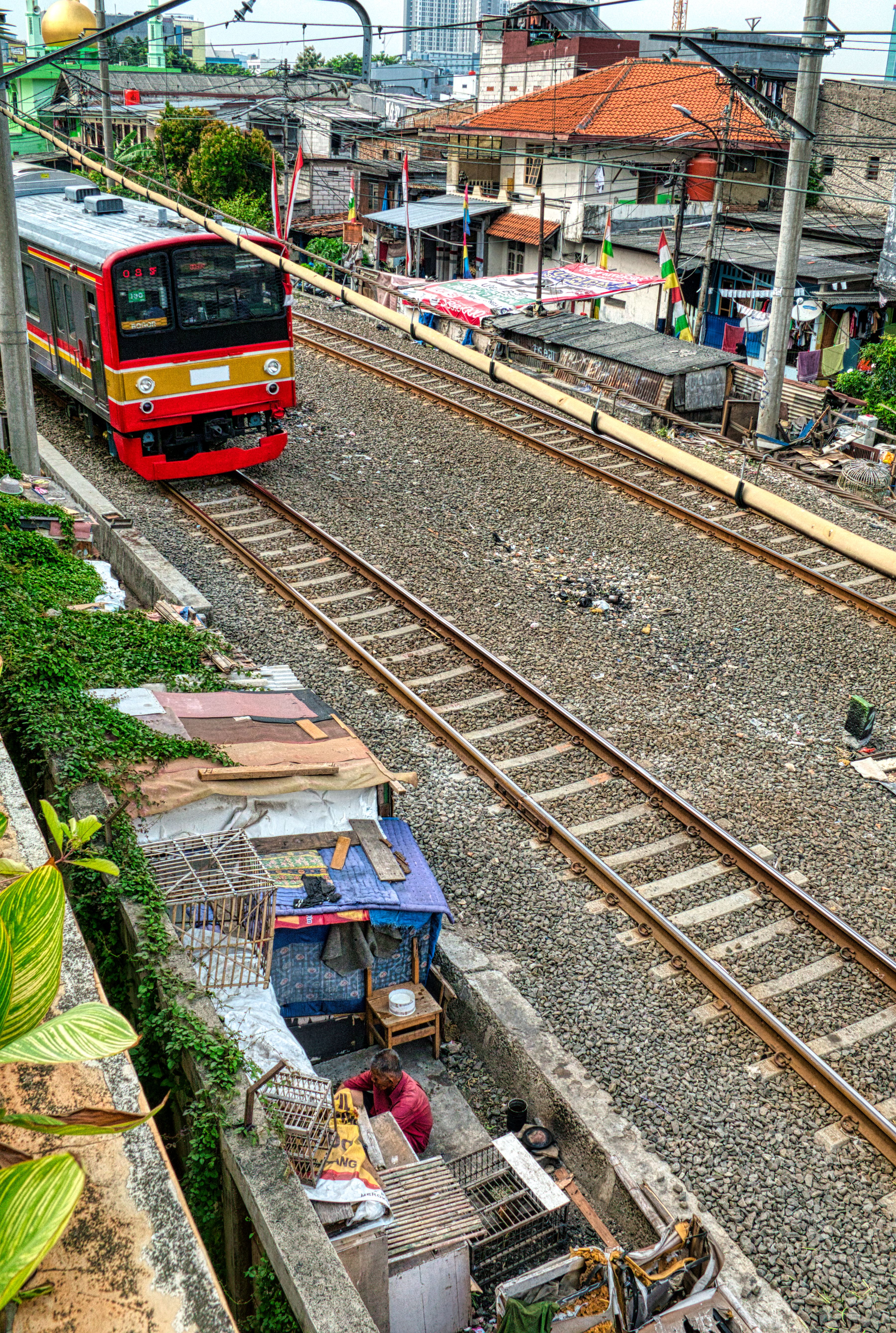 Top View Photo of Train Surrounded by Trees · Free Stock Photo
