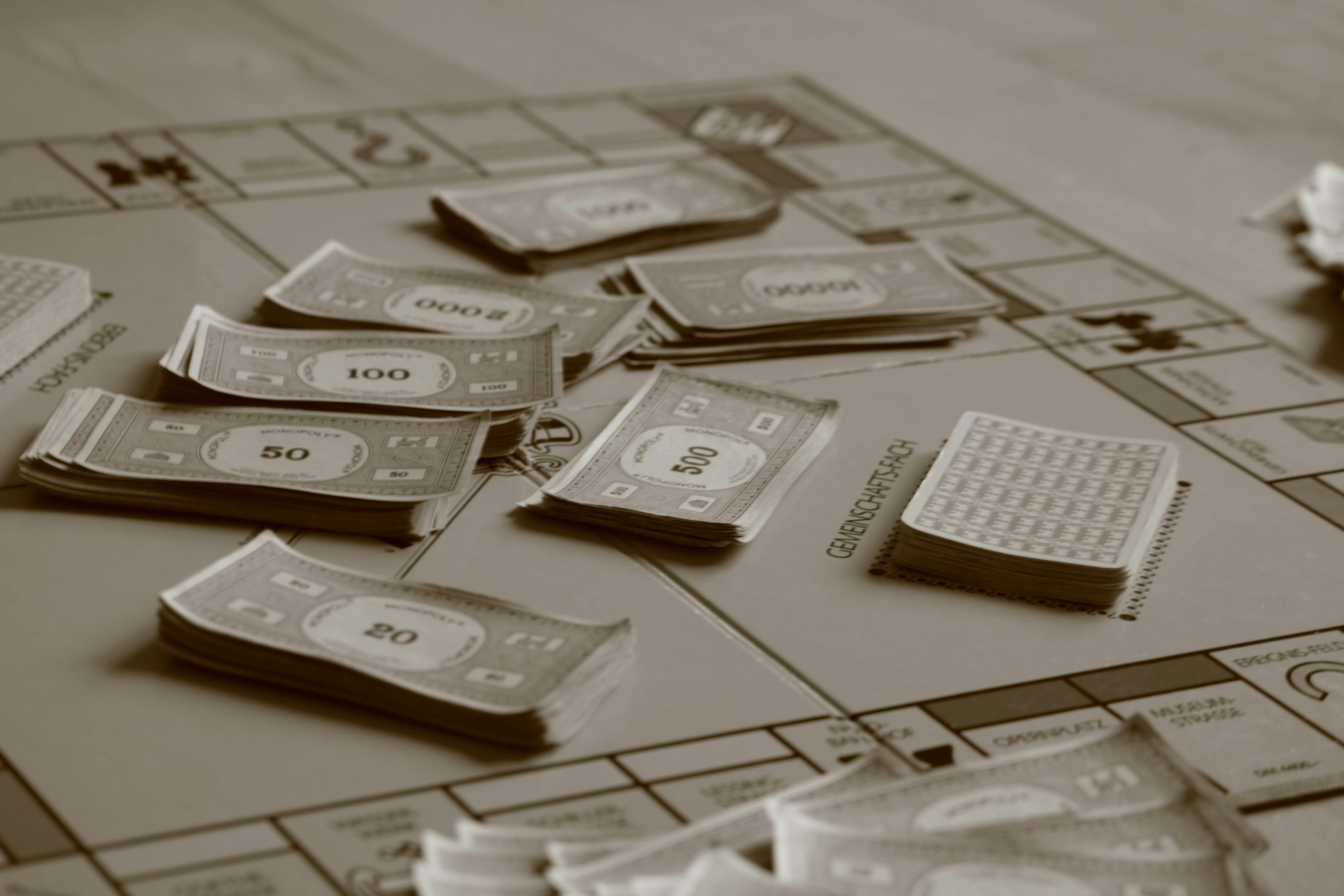 Close up of Cash in Game · Free Stock Photo