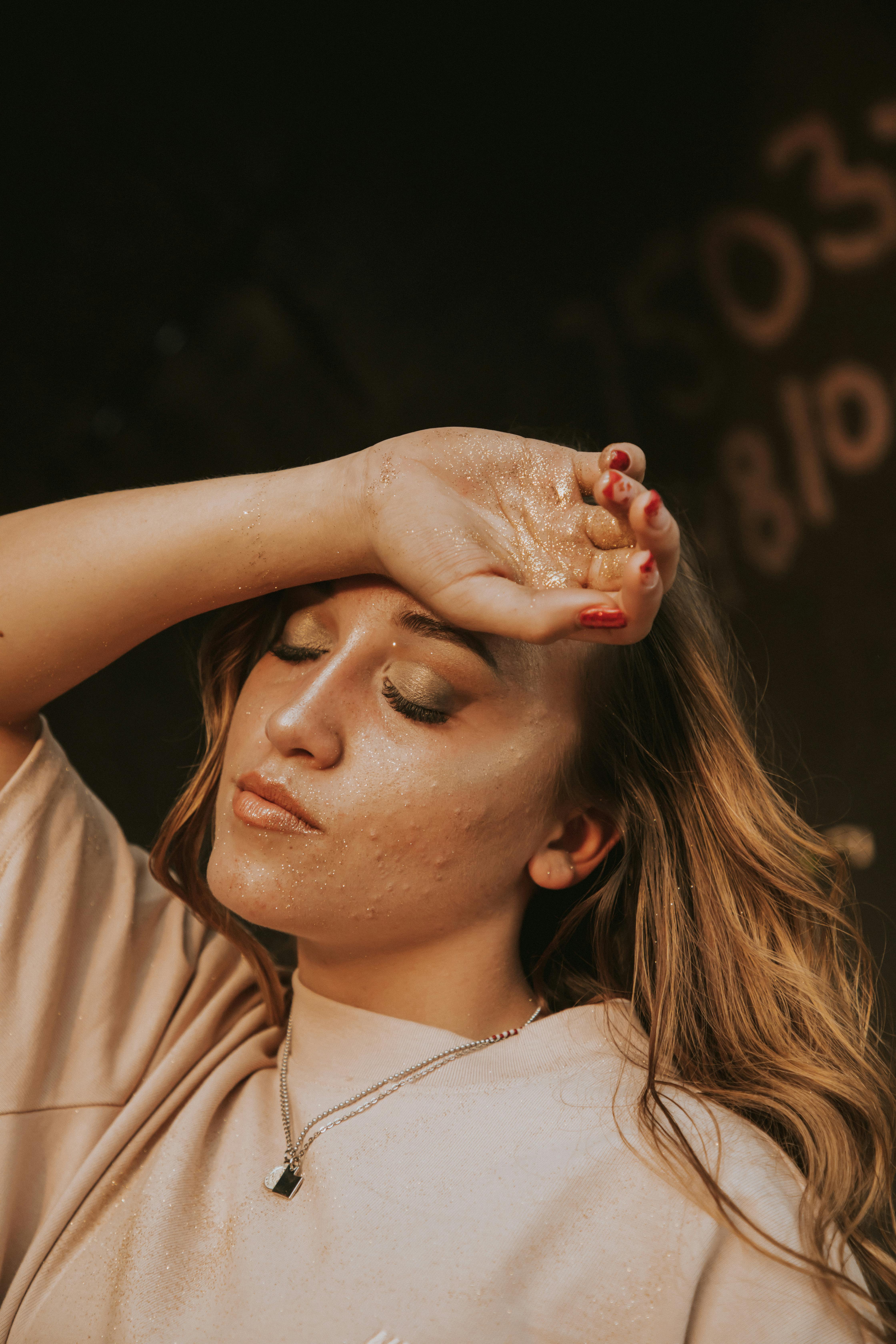 Woman in White Gown Raising Her Hands · Free Stock Photo