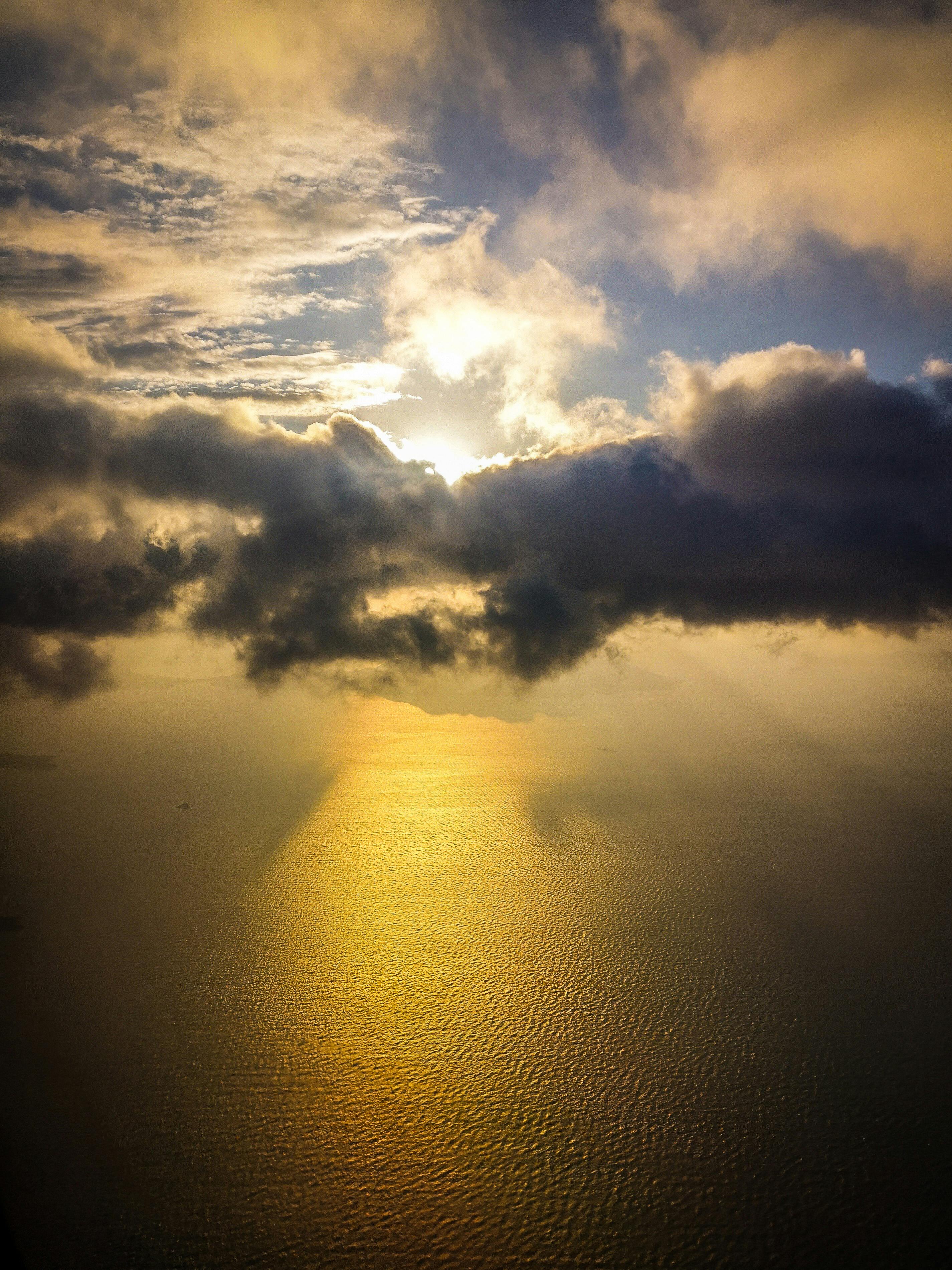 Symmetrical Photography of Clouds Covered Blue Sky · Free Stock Photo