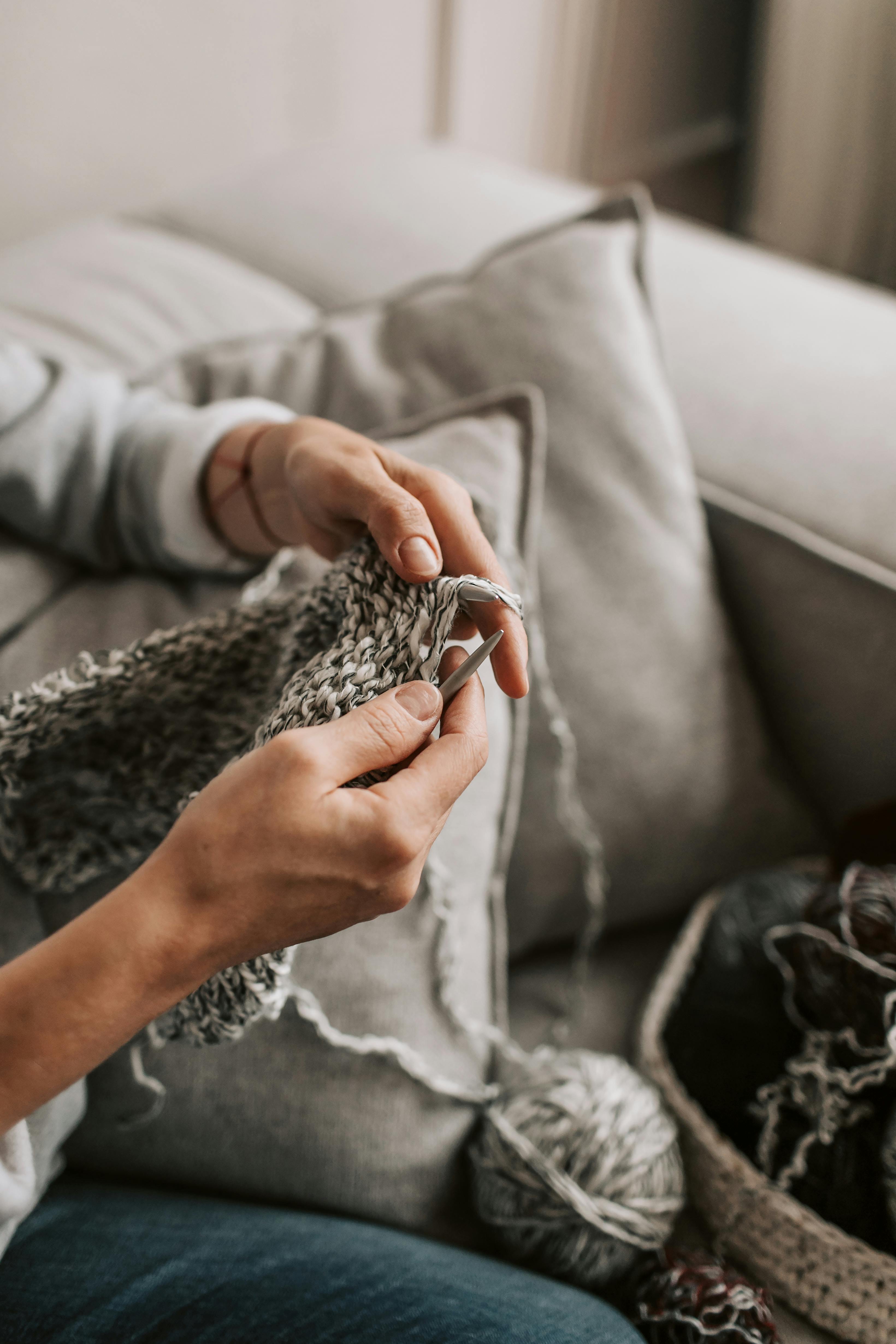 A Person Knitting · Free Stock Photo
