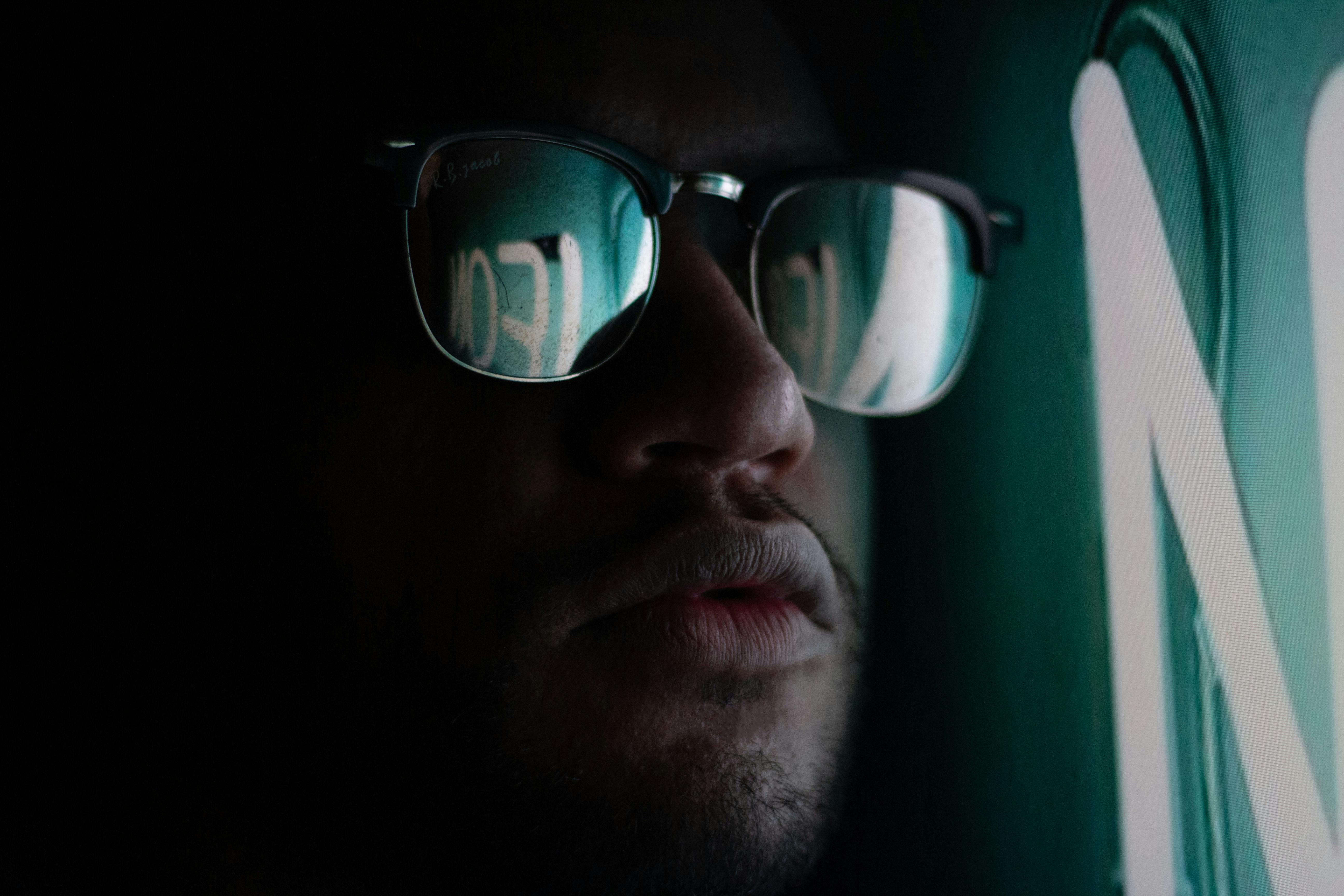 Man Wearing Black Framed Sunglasses · Free Stock Photo