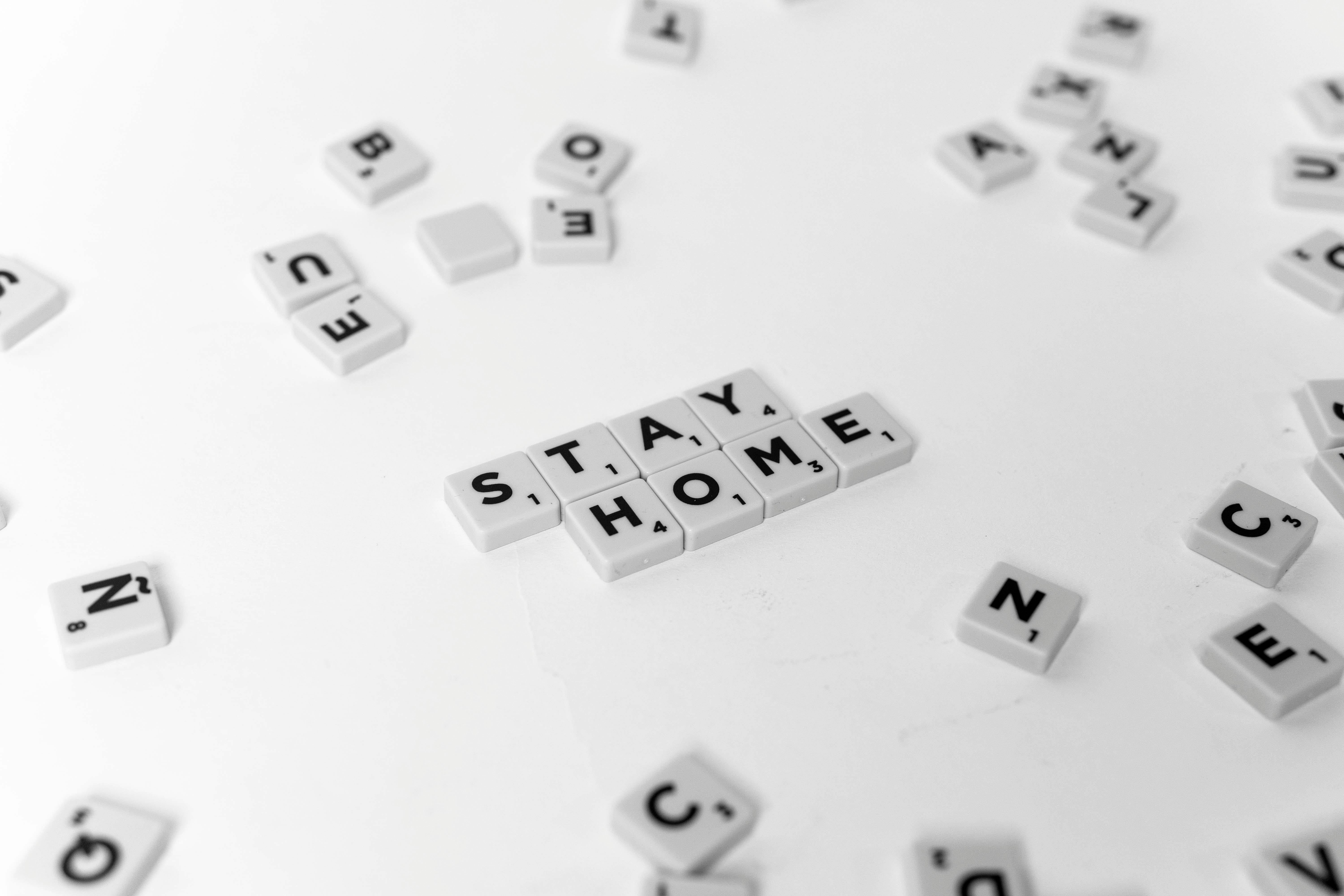 White Scrabble Tiles on the Table · Free Stock Photo