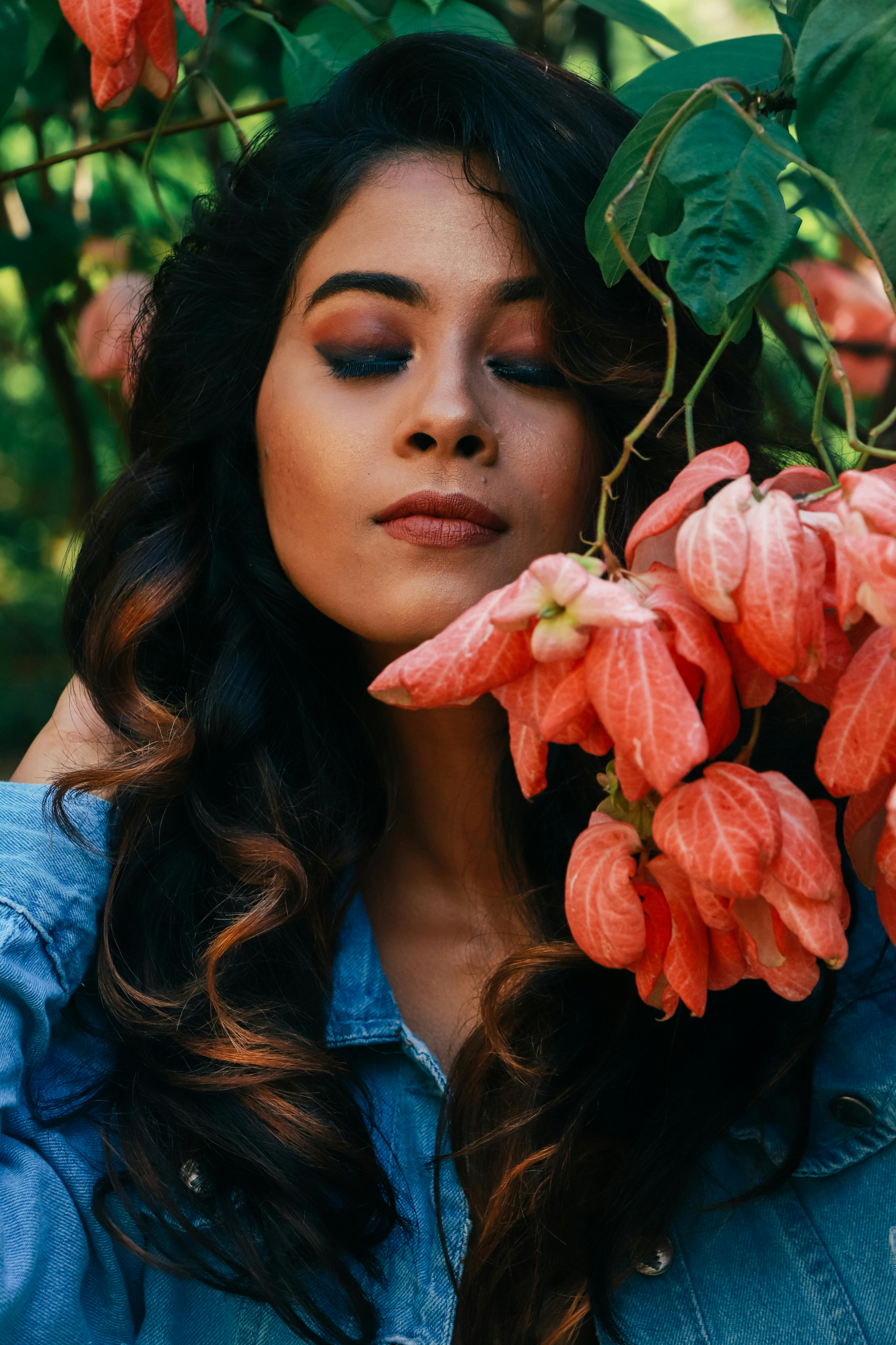 A Woman With Colorful Eyeshadow · Free Stock Photo