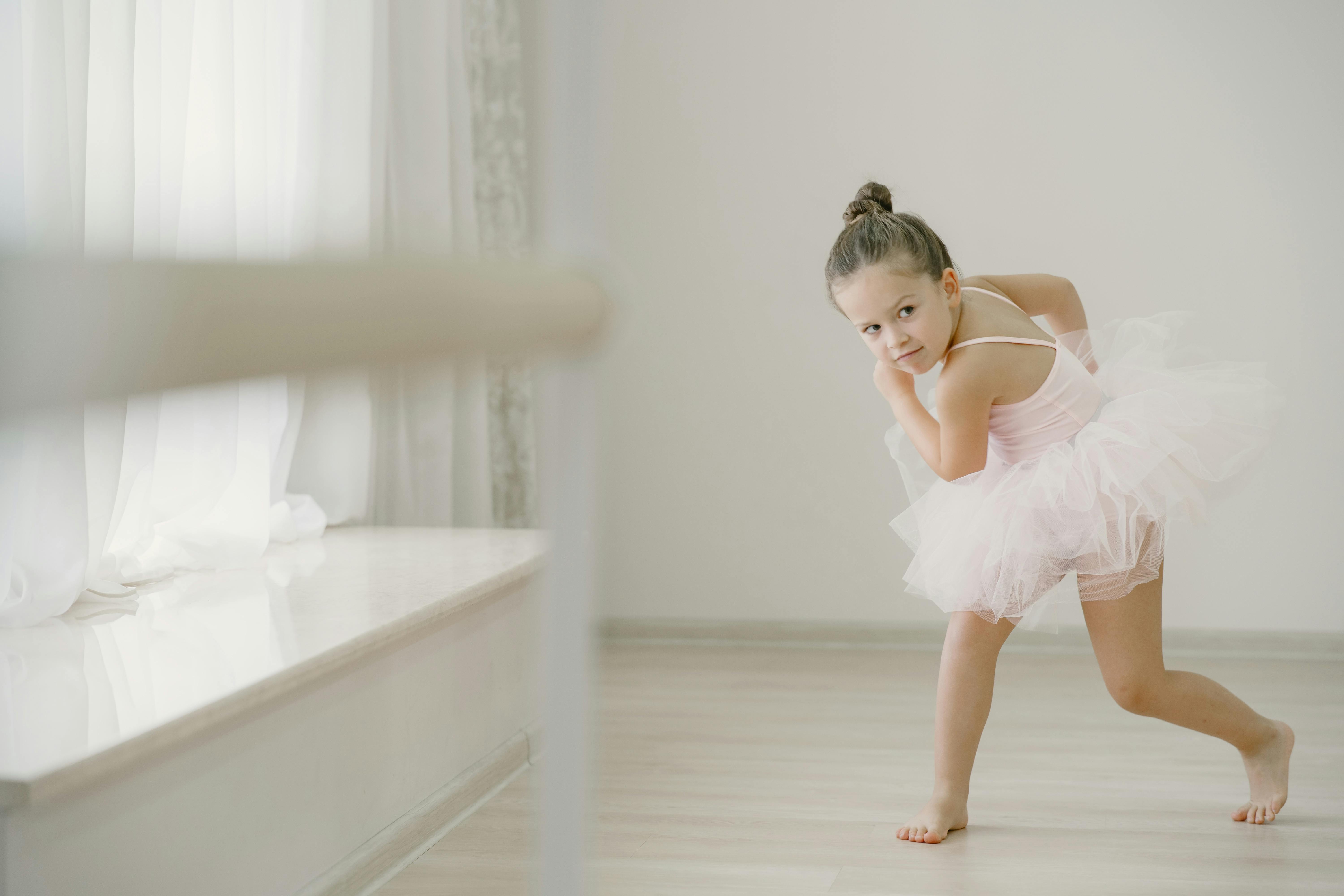 Grayscale Photography of Girl Doing Ballet · Free Stock Photo