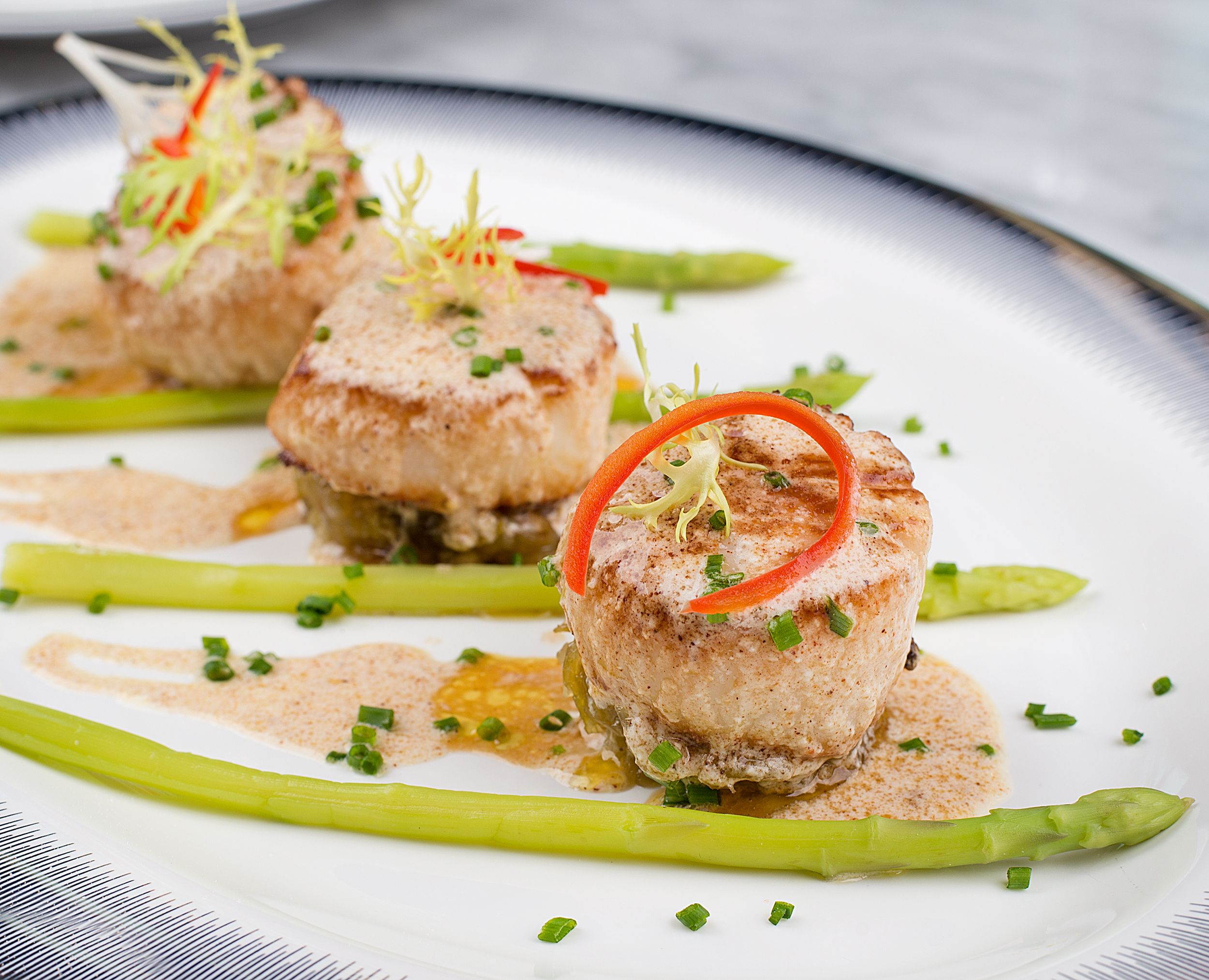 Salmon Dish on a Ceramic Plate · Free Stock Photo