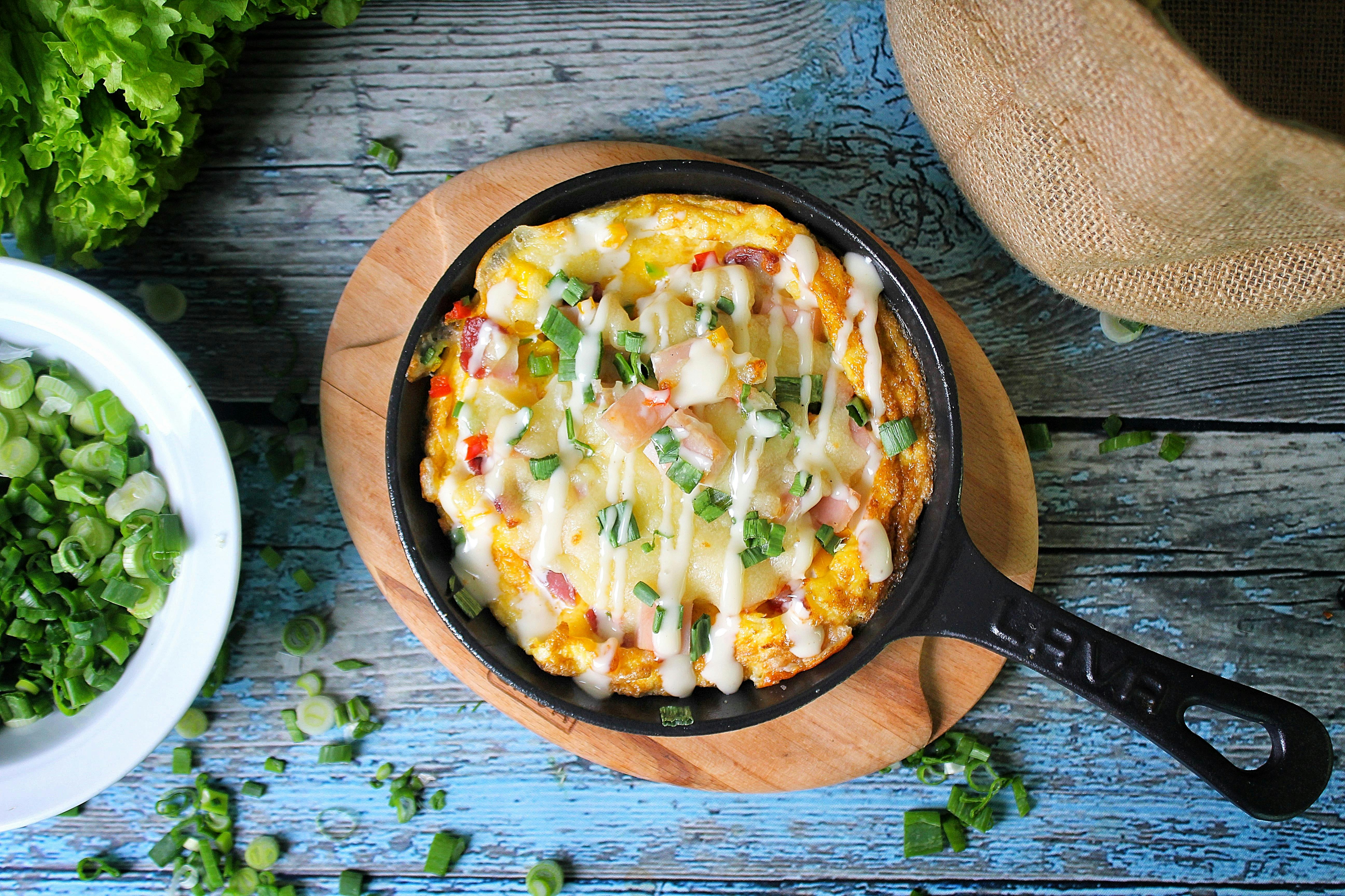 A Baked Casserole on Cast Iron Skillet · Free Stock Photo