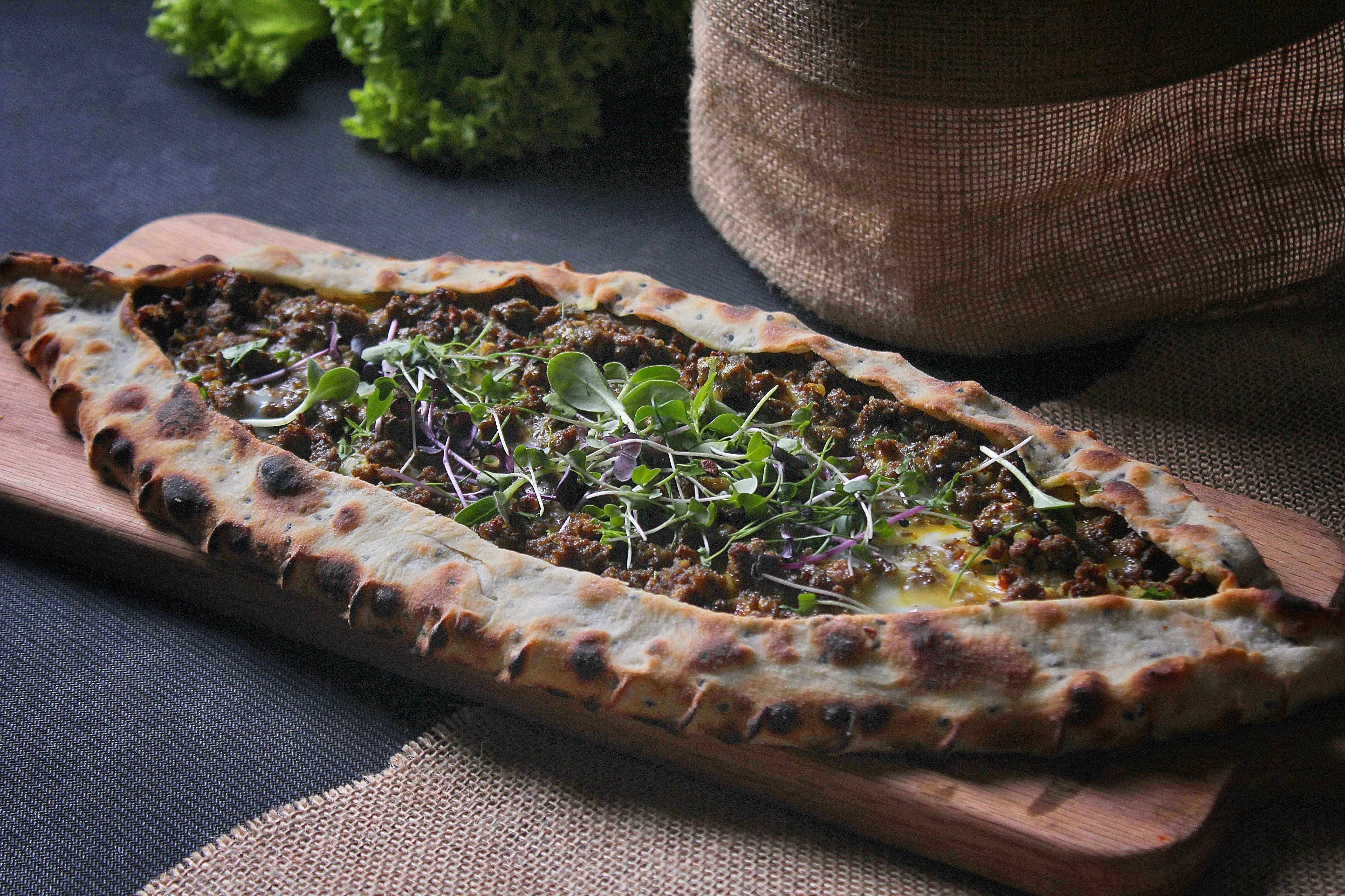 Turkish Pide, Flat Bread with Ground Meat · Free Stock Photo