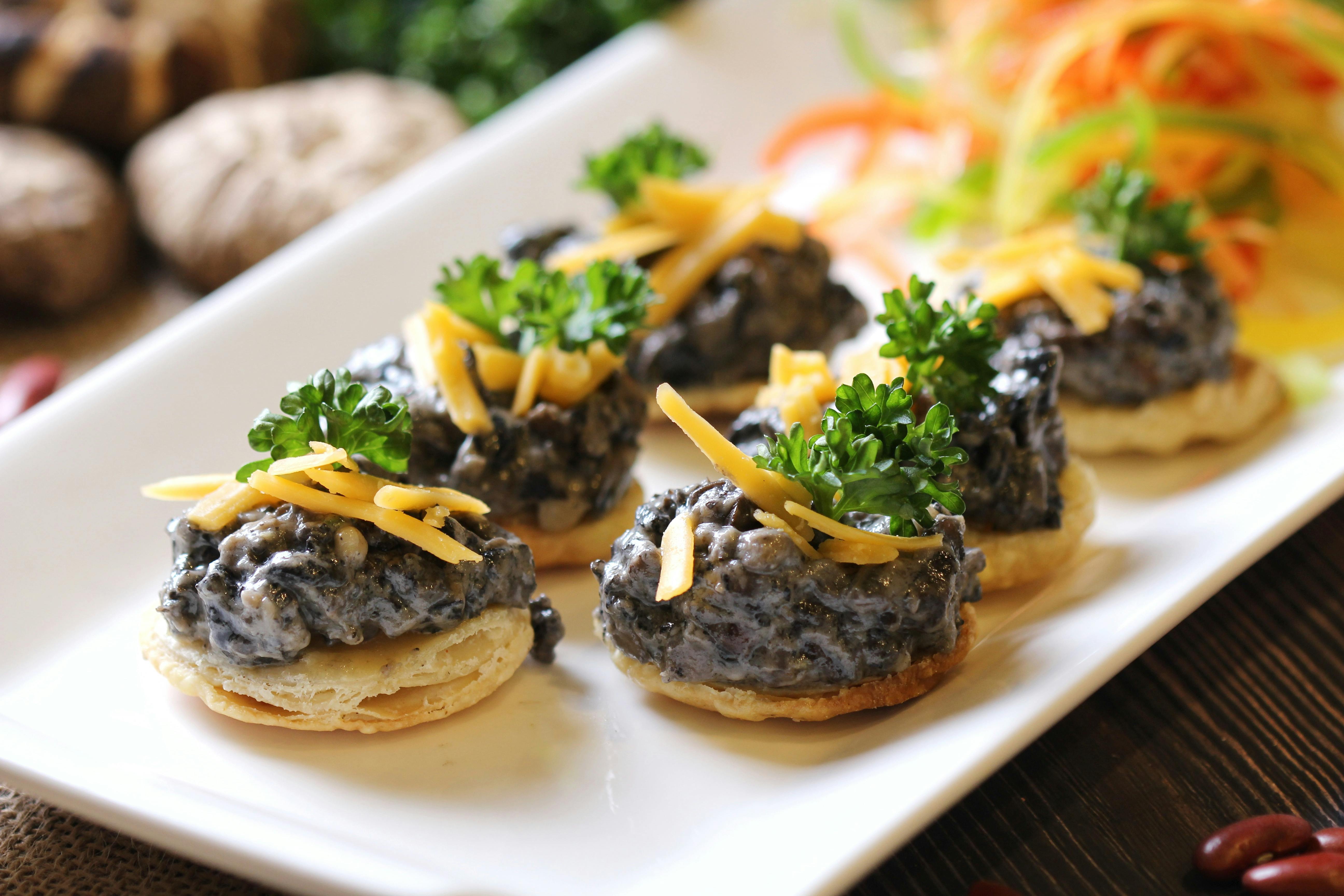 Brown White and Orange Round Food on Table Top · Free Stock Photo