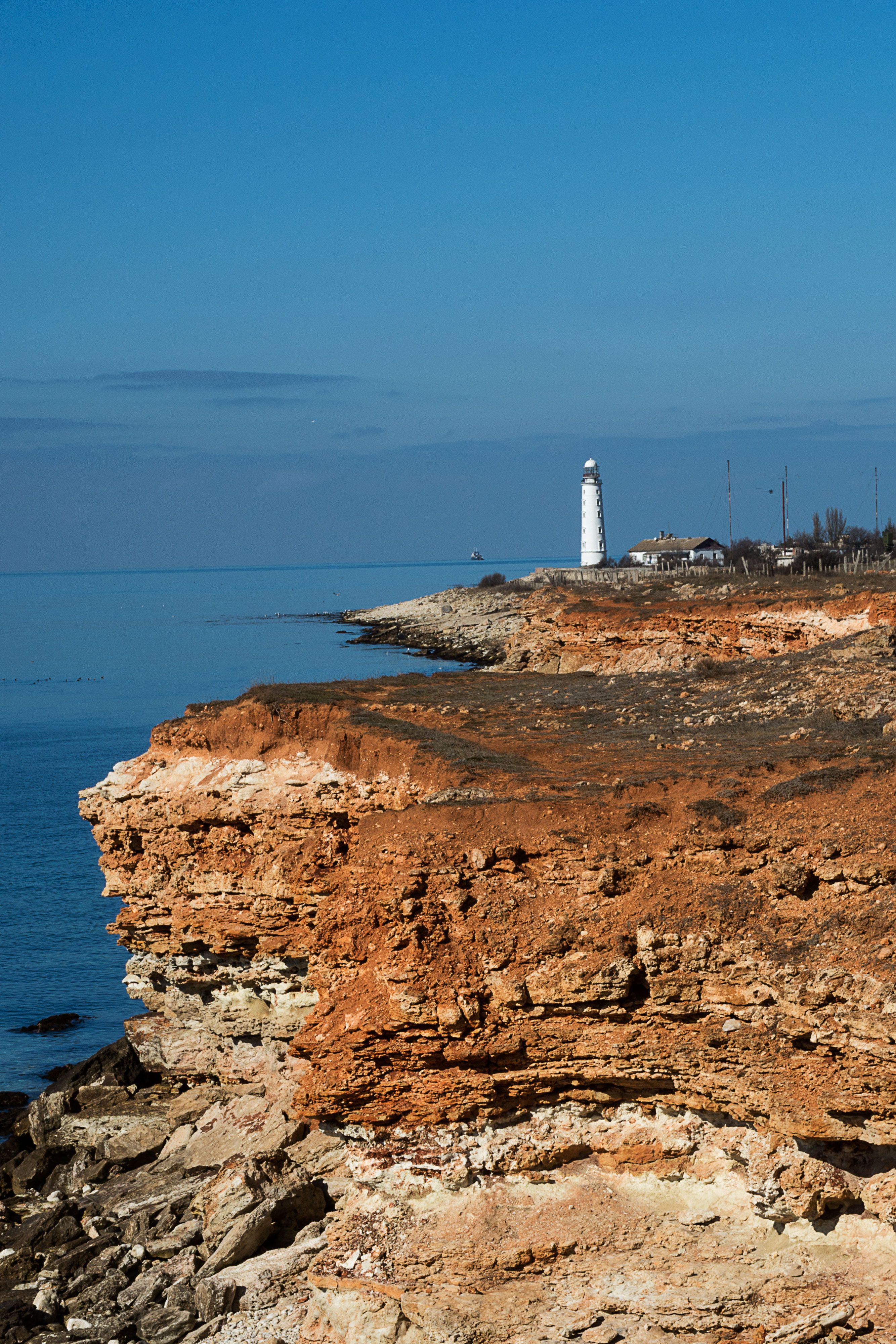 Foto de stock gratuita sobre escénico, faro, línea costera, mar ...