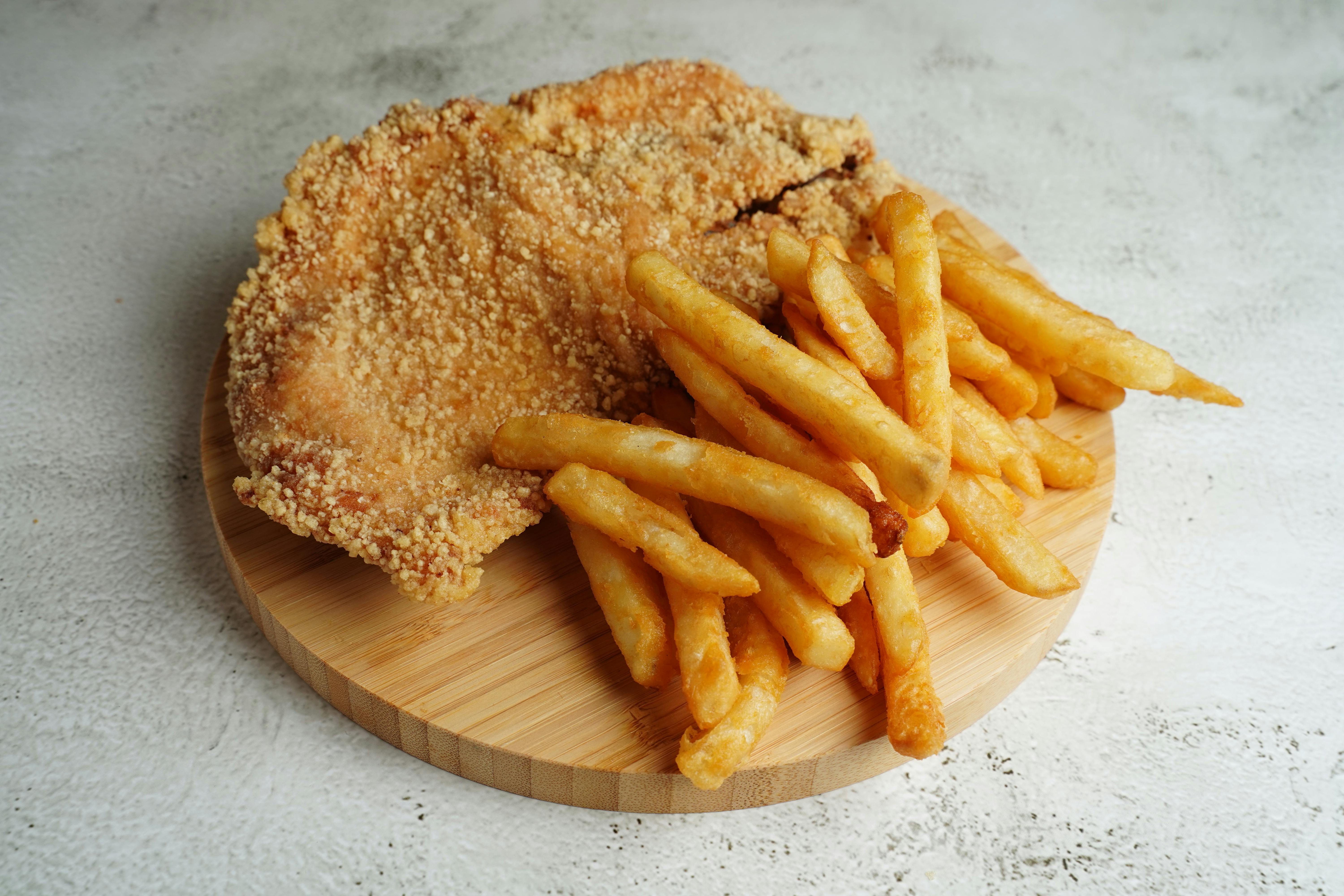 Overhead Shot of Deep Fried Chicken · Free Stock Photo