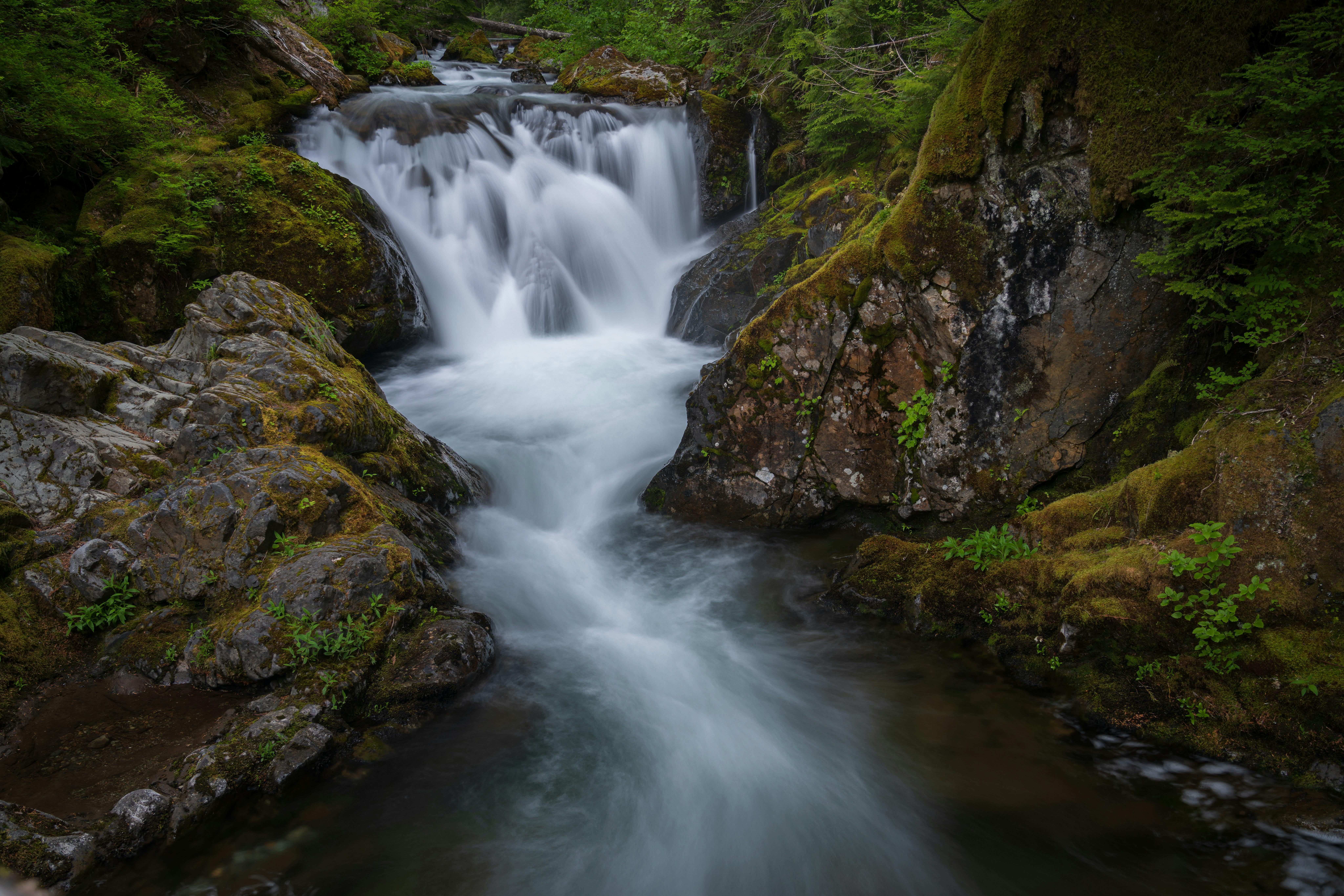 Time Lapse Photography Of Cascade · Free Stock Photo