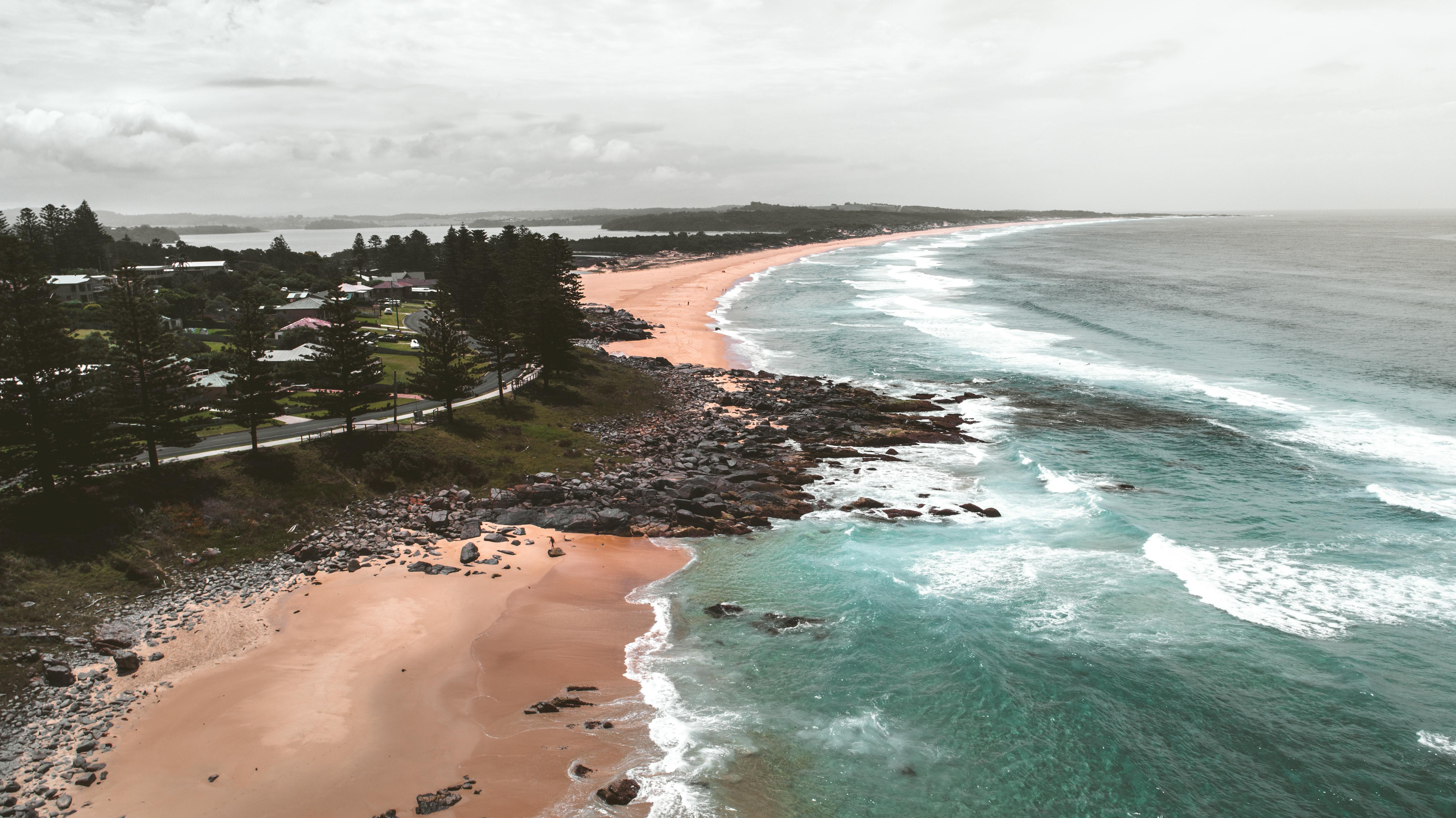 Drone Shot of a Beach · Free Stock Photo