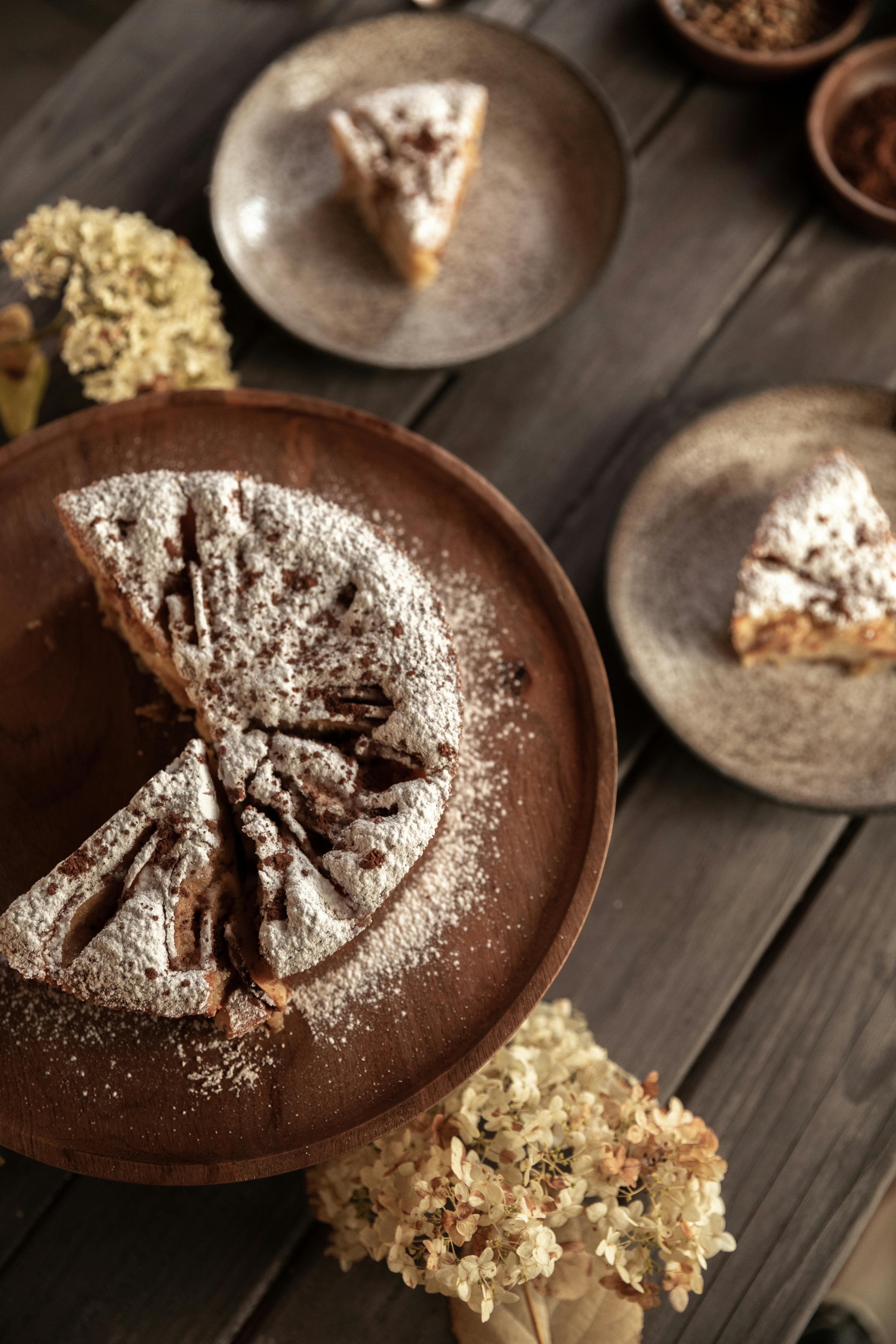 A Cake with Dusted Powdered Sugar · Free Stock Photo