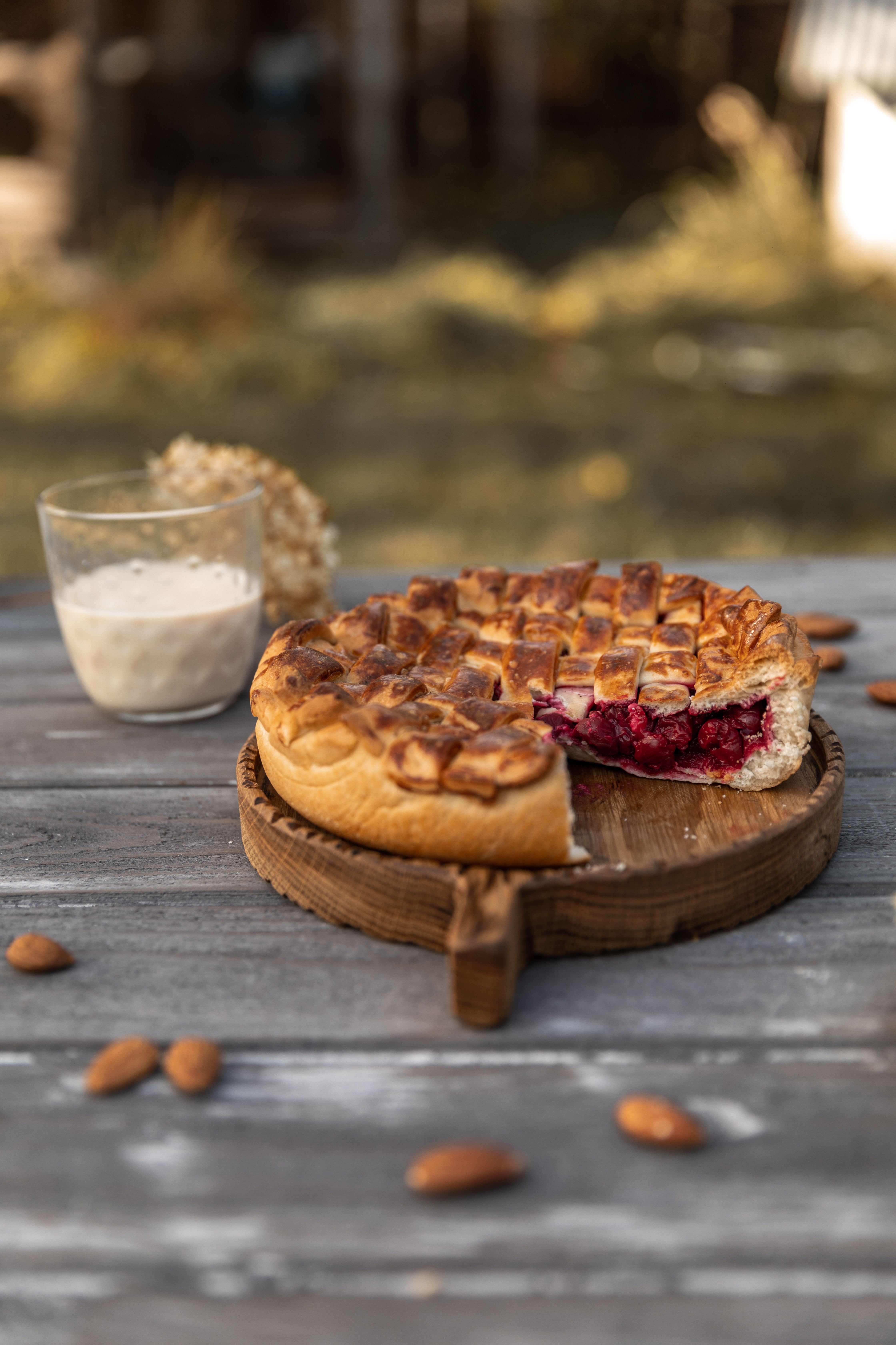 Rustic Pie on Table · Free Stock Photo