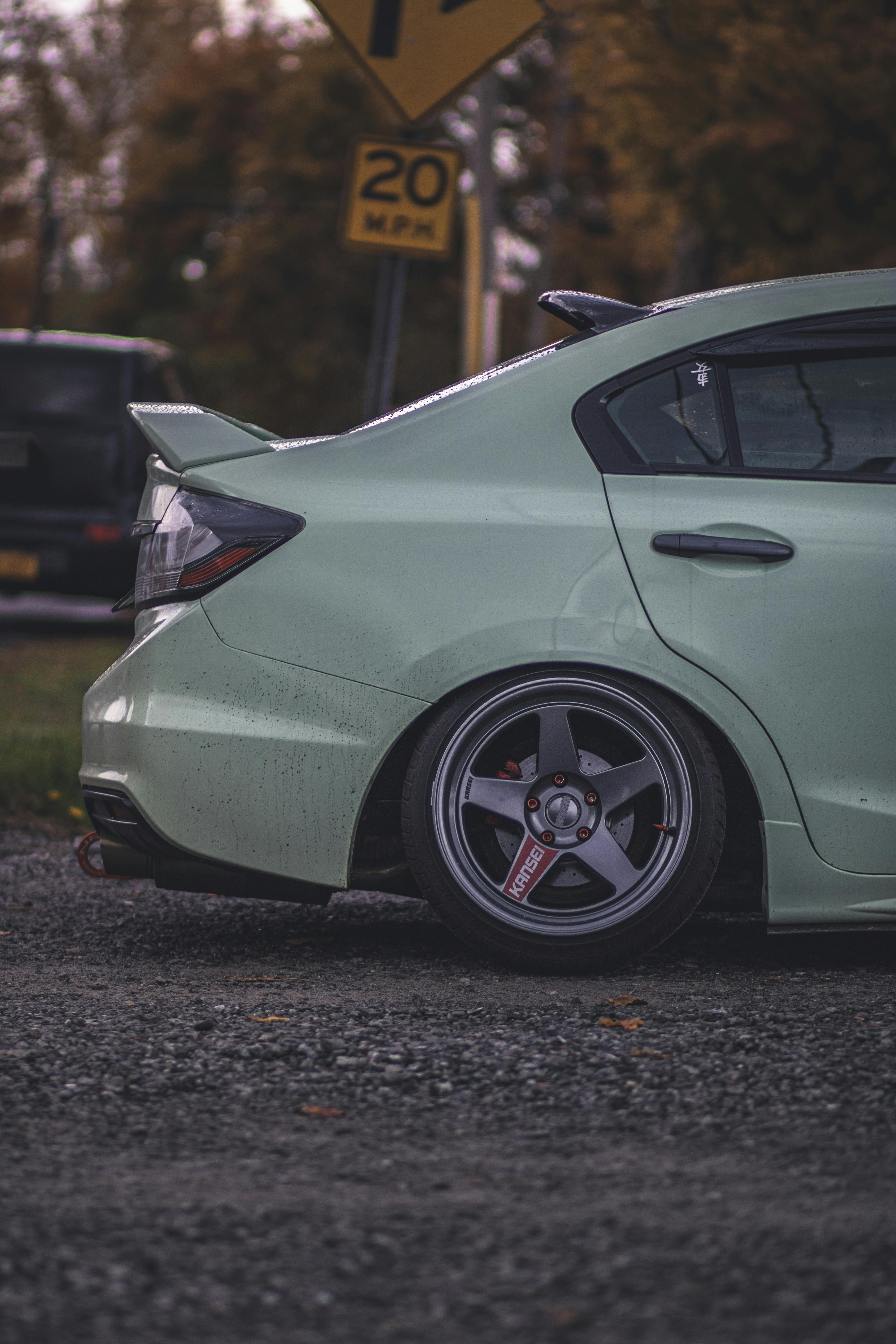 Low angle Shot of the Front Bumper of a Car · Free Stock Photo