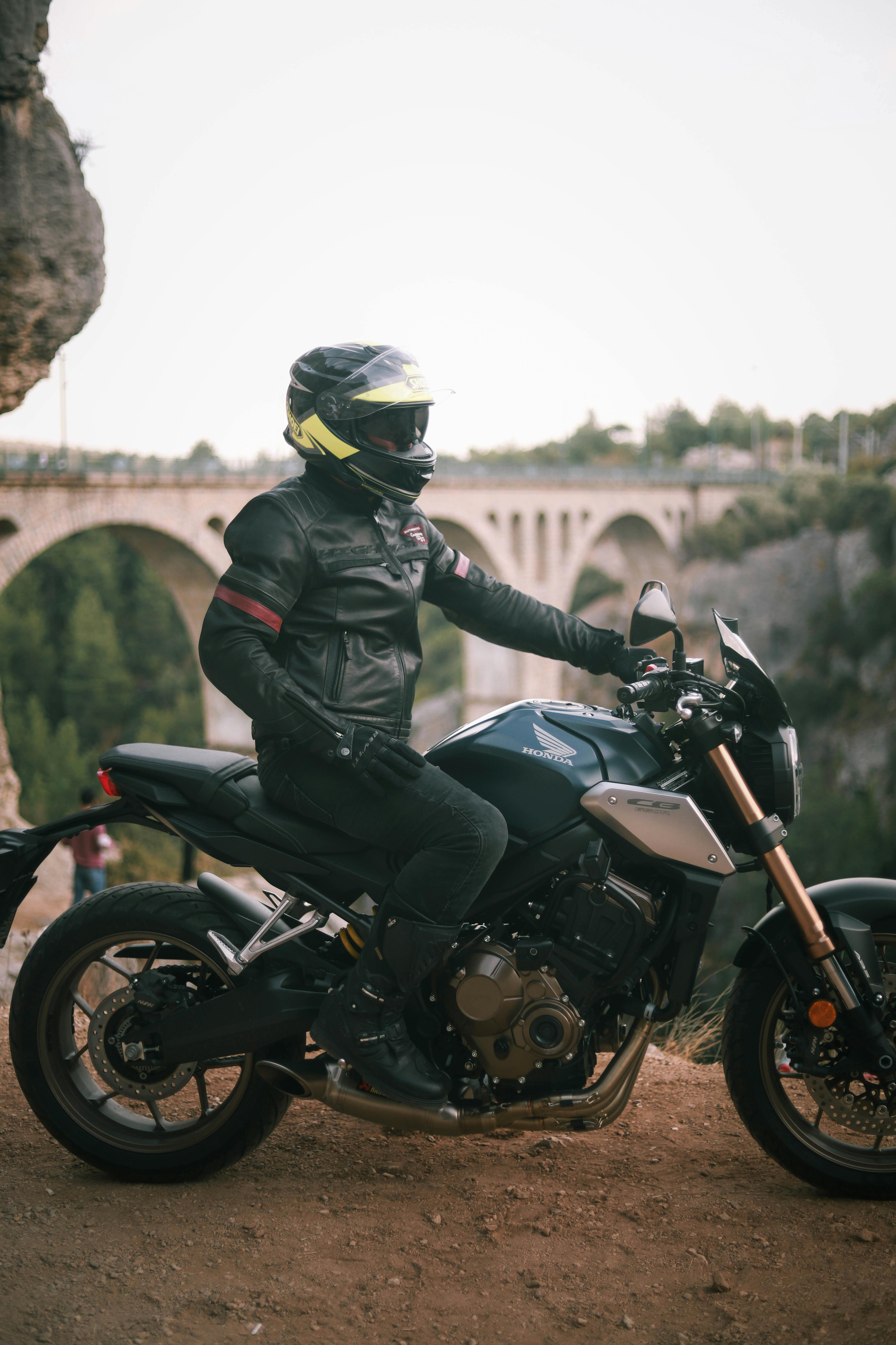 Parked Black Motorcyle · Free Stock Photo