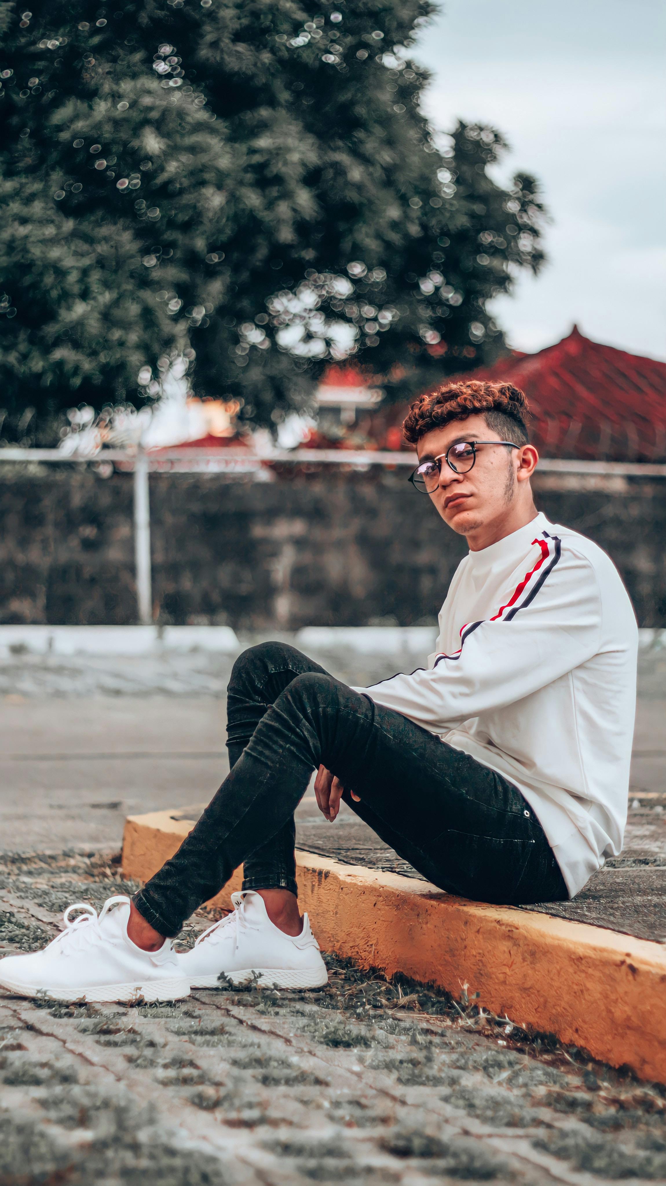 Woman in Black Sweater and Yellow Bonnet · Free Stock Photo