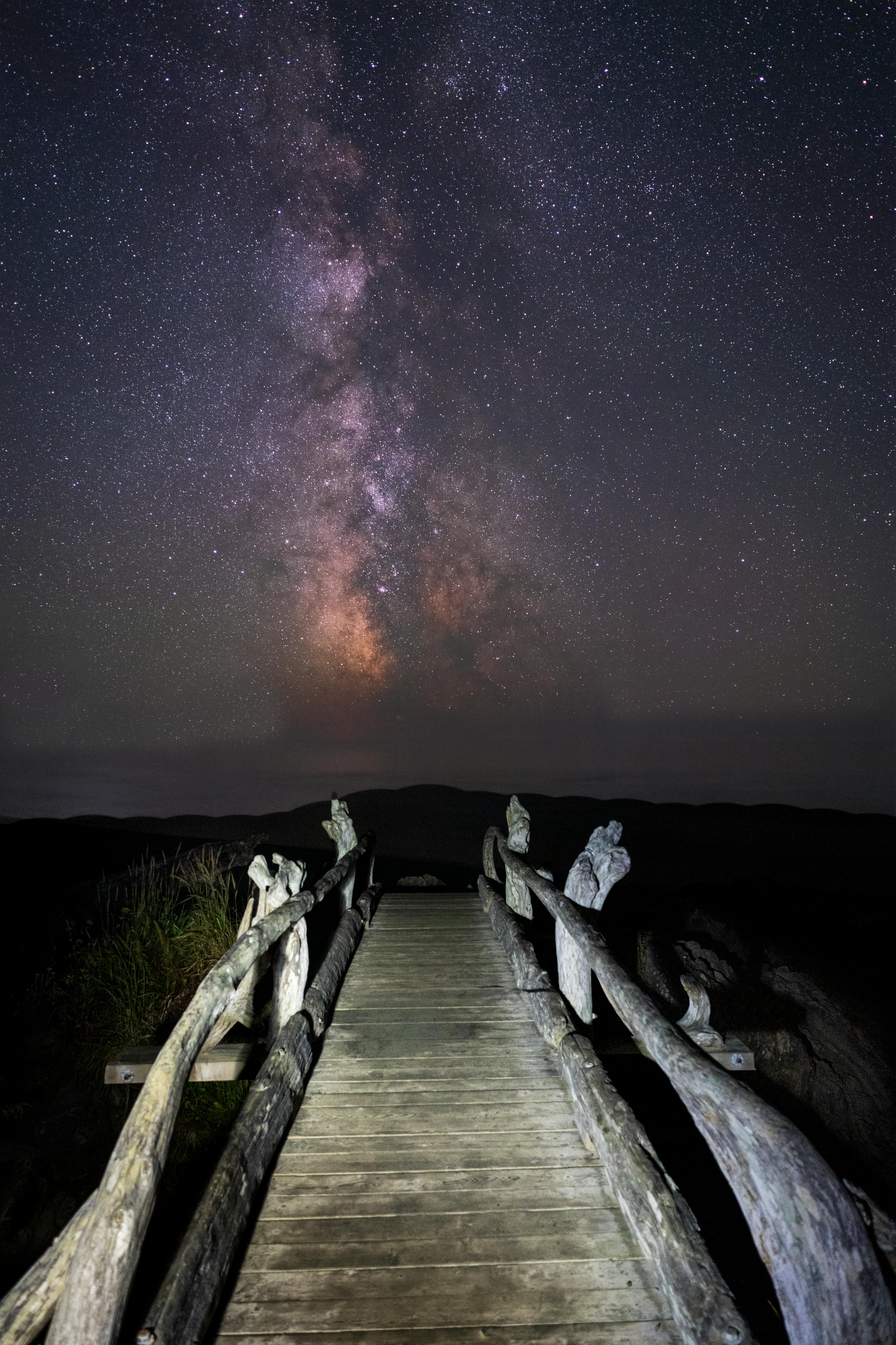 A Wooden Bridge at Night · Free Stock Photo