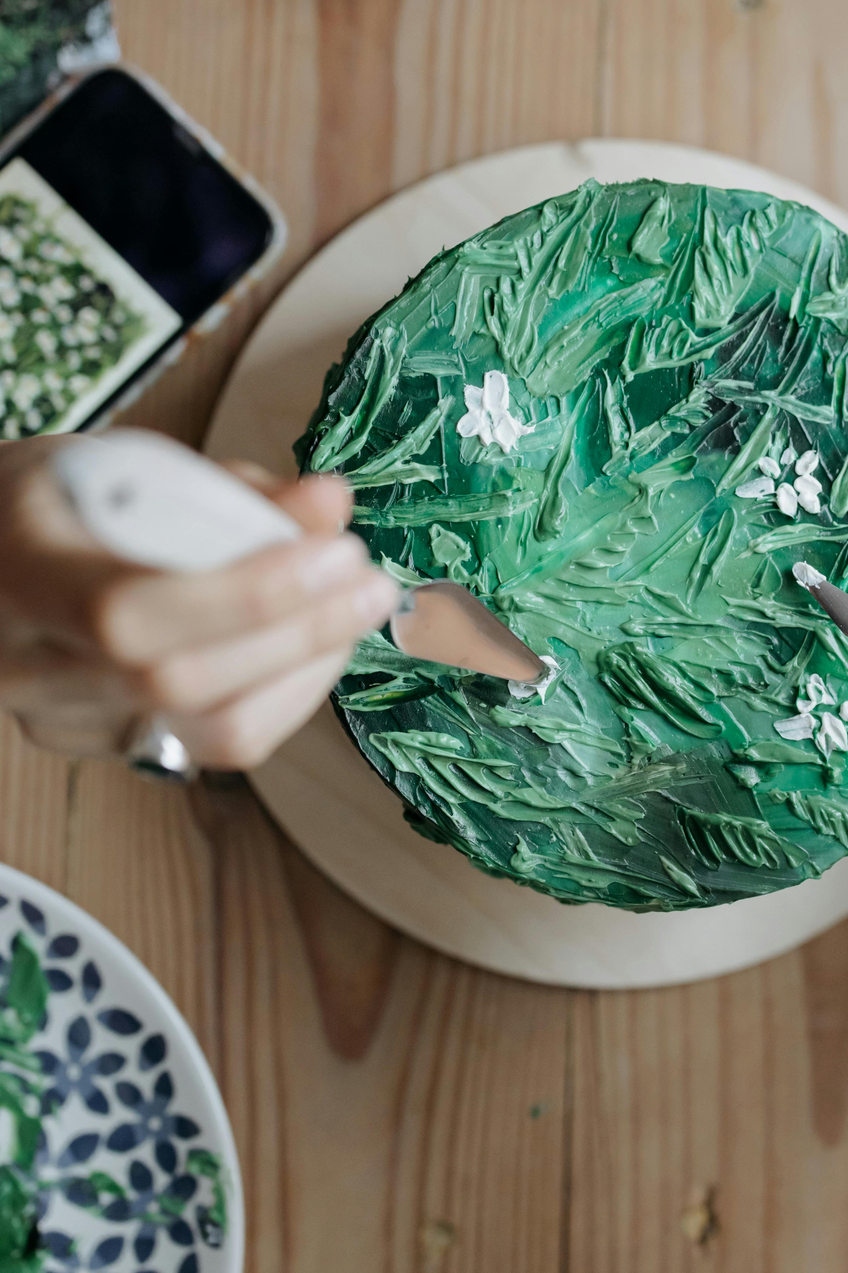 Woman Hand Cutting Cake · Free Stock Photo