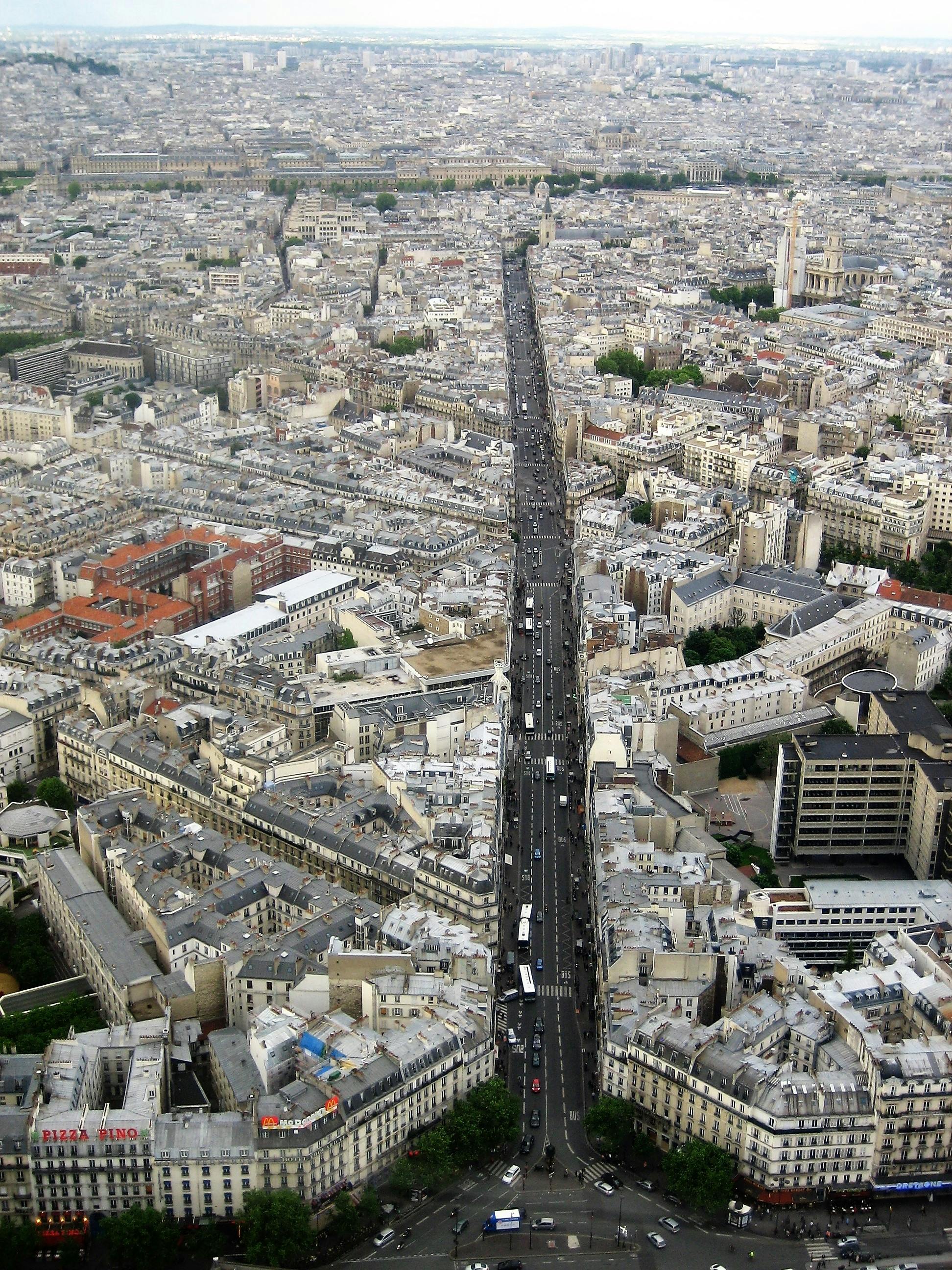 Drone Shot of a City with Buildings · Free Stock Photo