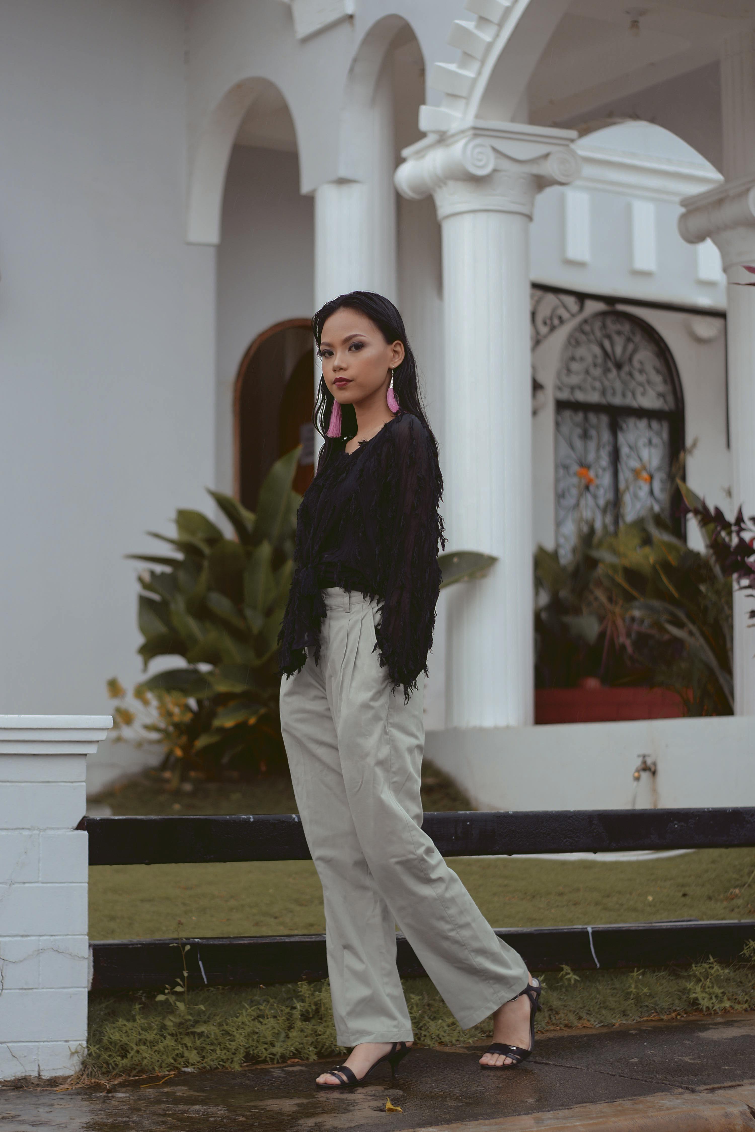 A Woman Touching Her Pants · Free Stock Photo