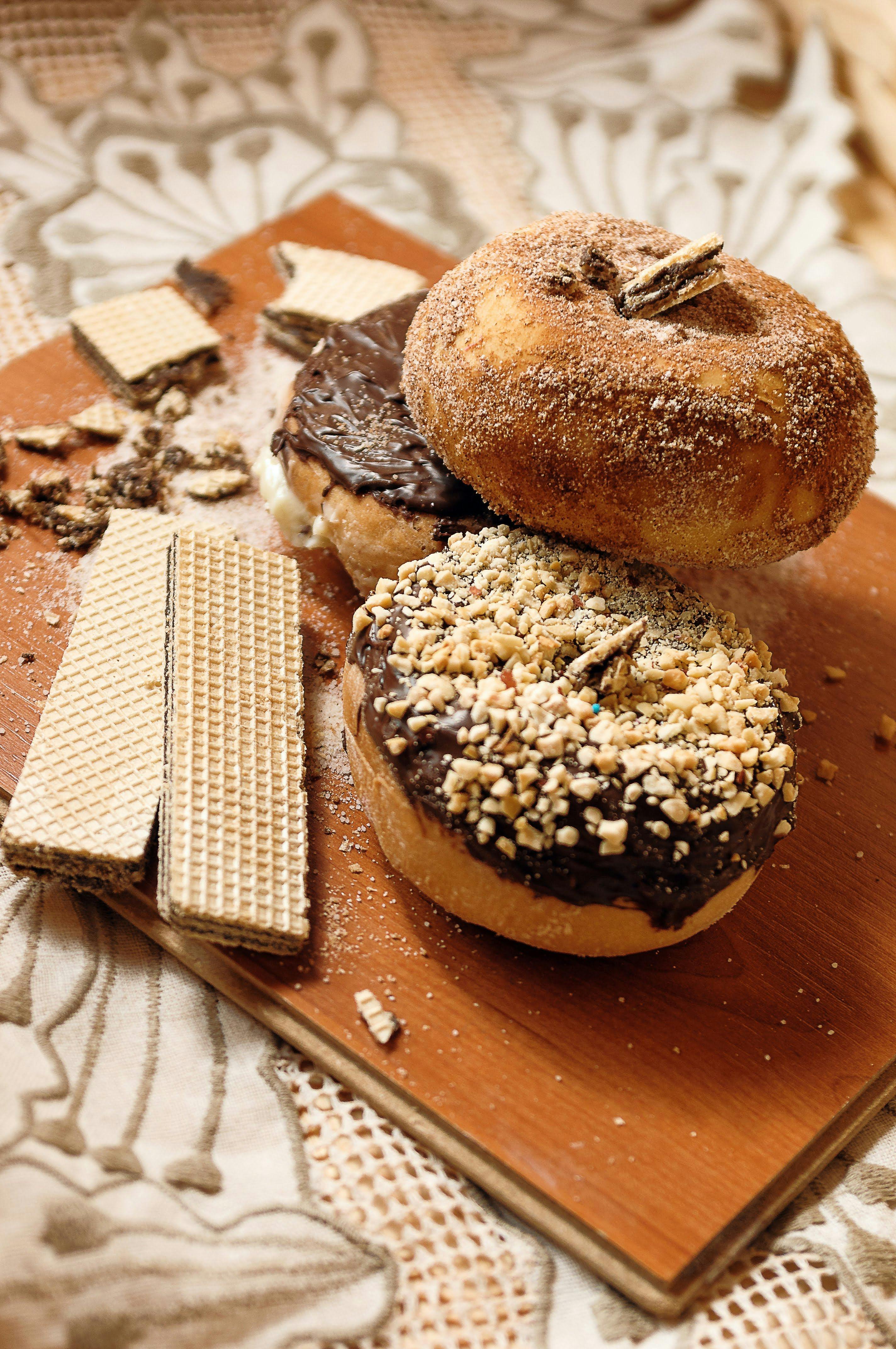 Various yummy chocolate candies scattered on table with glitters · Free ...