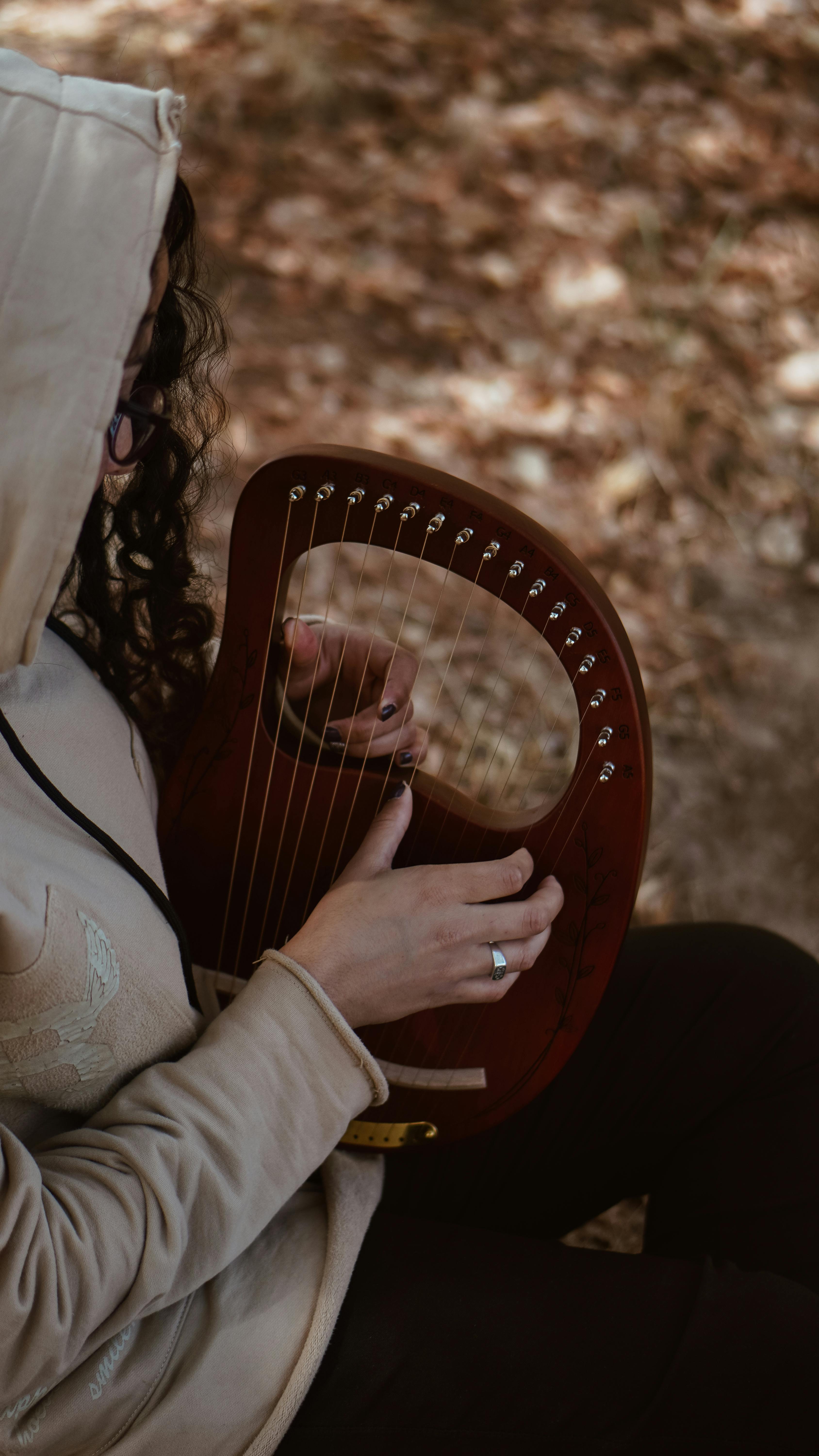 Photo of Man Playing Harp · Free Stock Photo