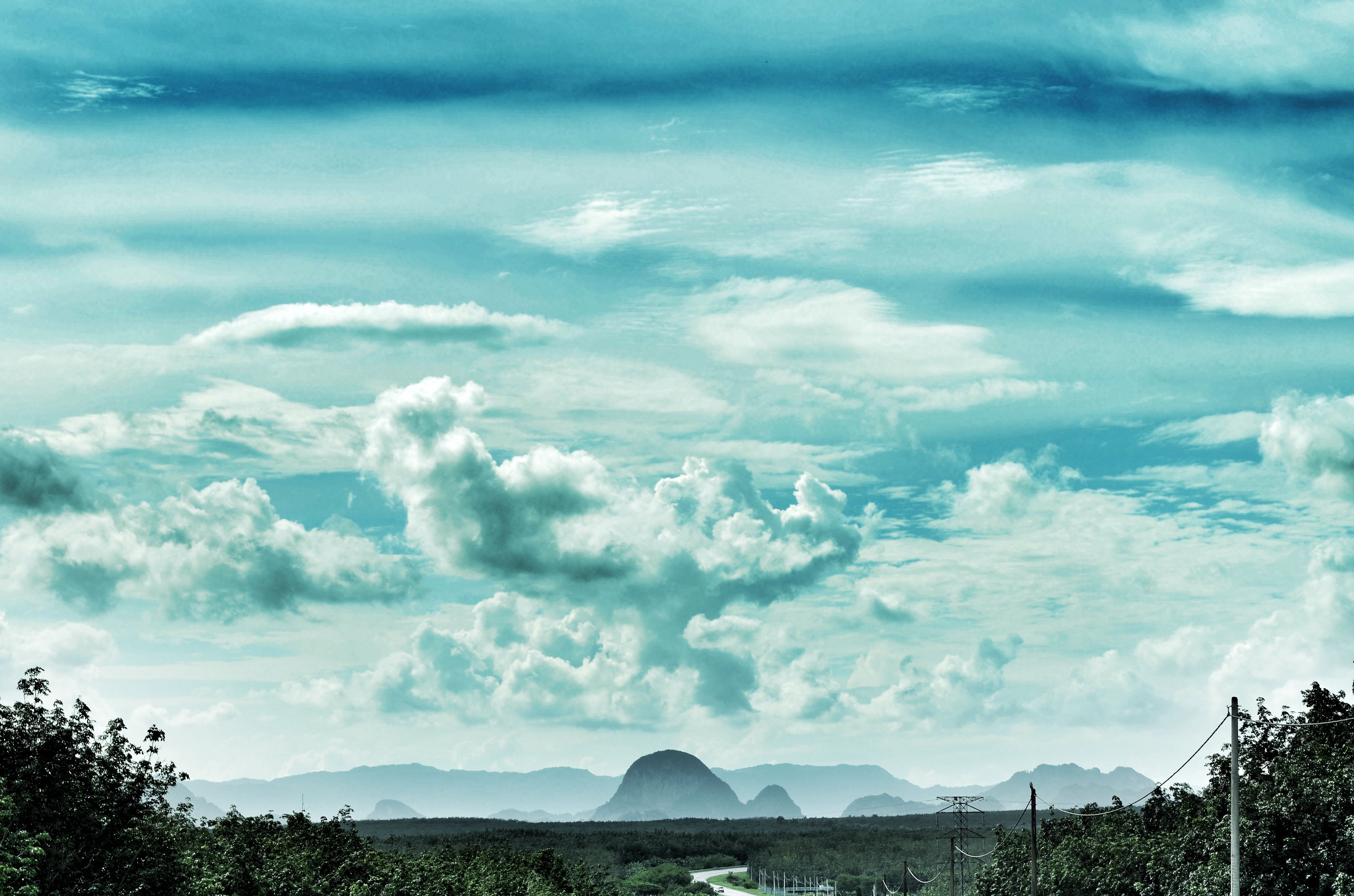 With Dramatic Clouds