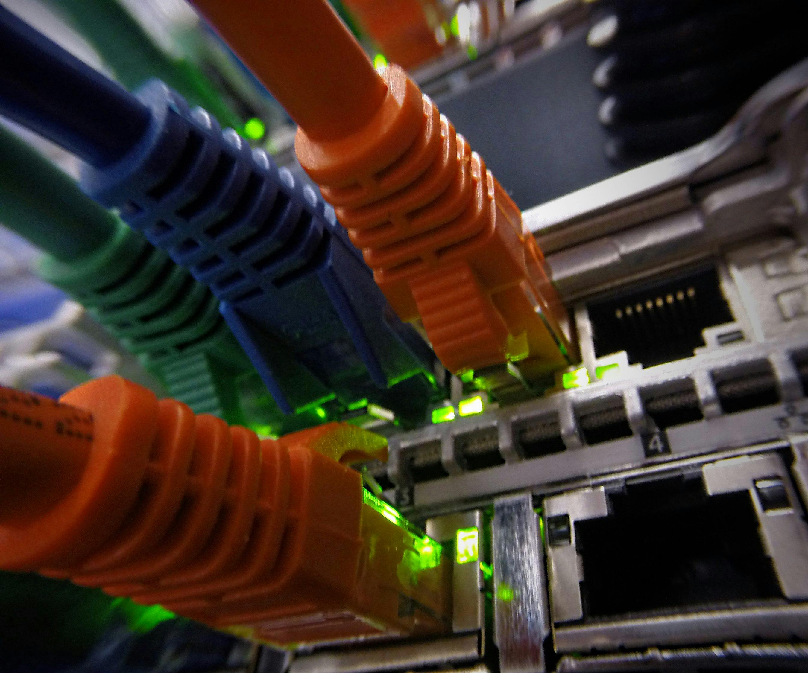 Free stock photo of cables, connection, data