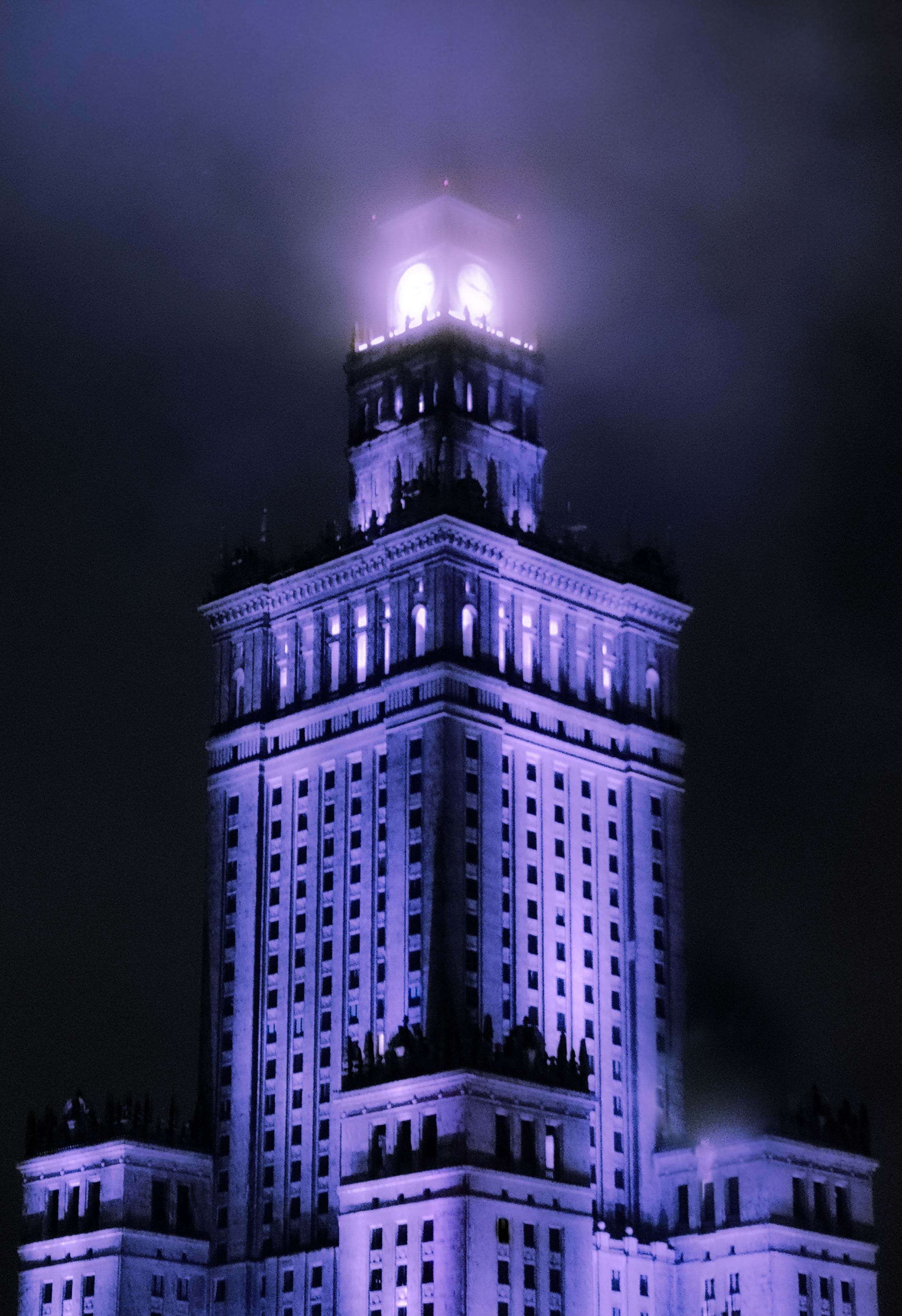 Photo of an Illuminating Makkah Royal Clock Tower at Night, Mecca ...