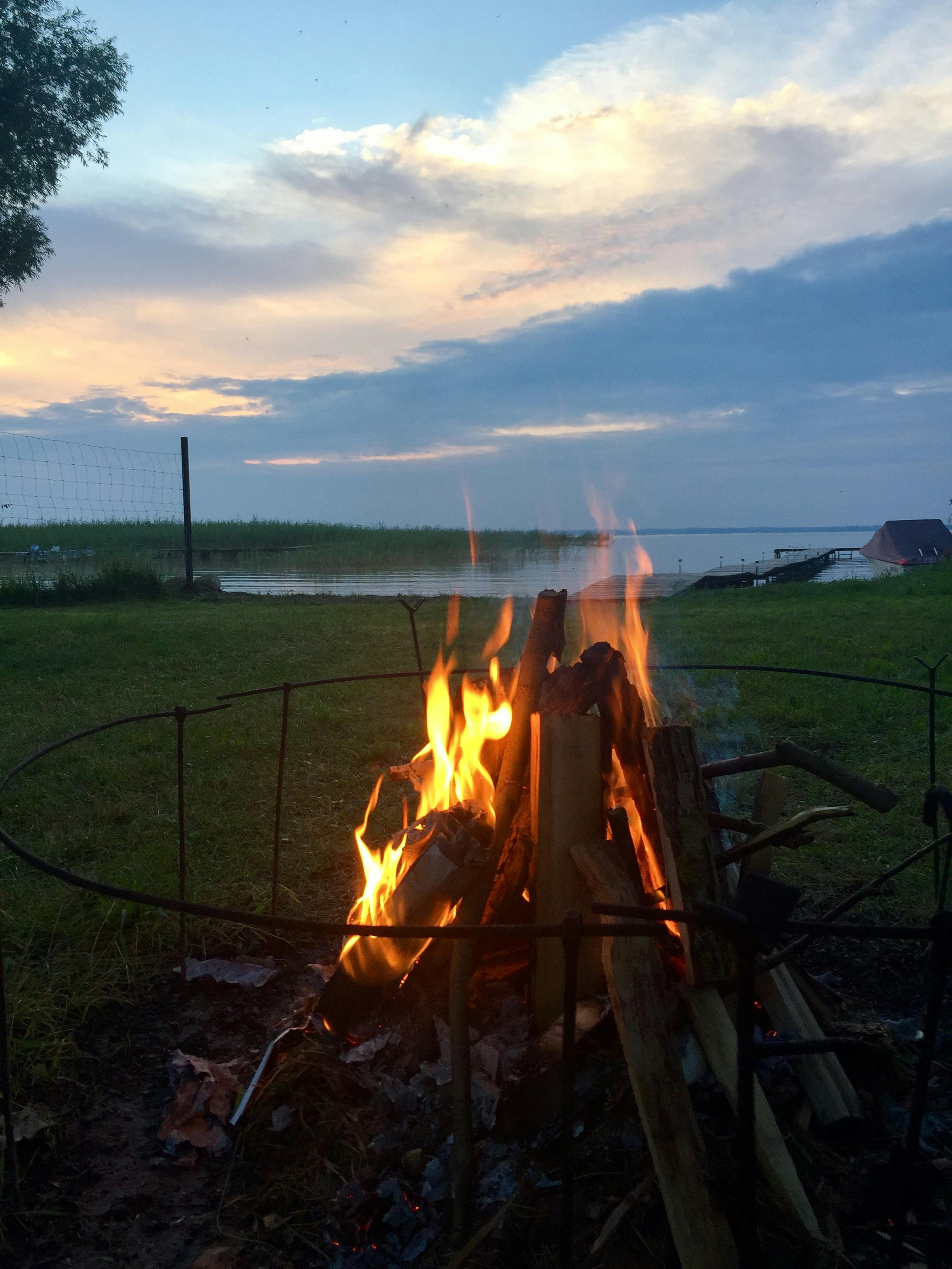 Free stock photo of bonfire, empty, sunset