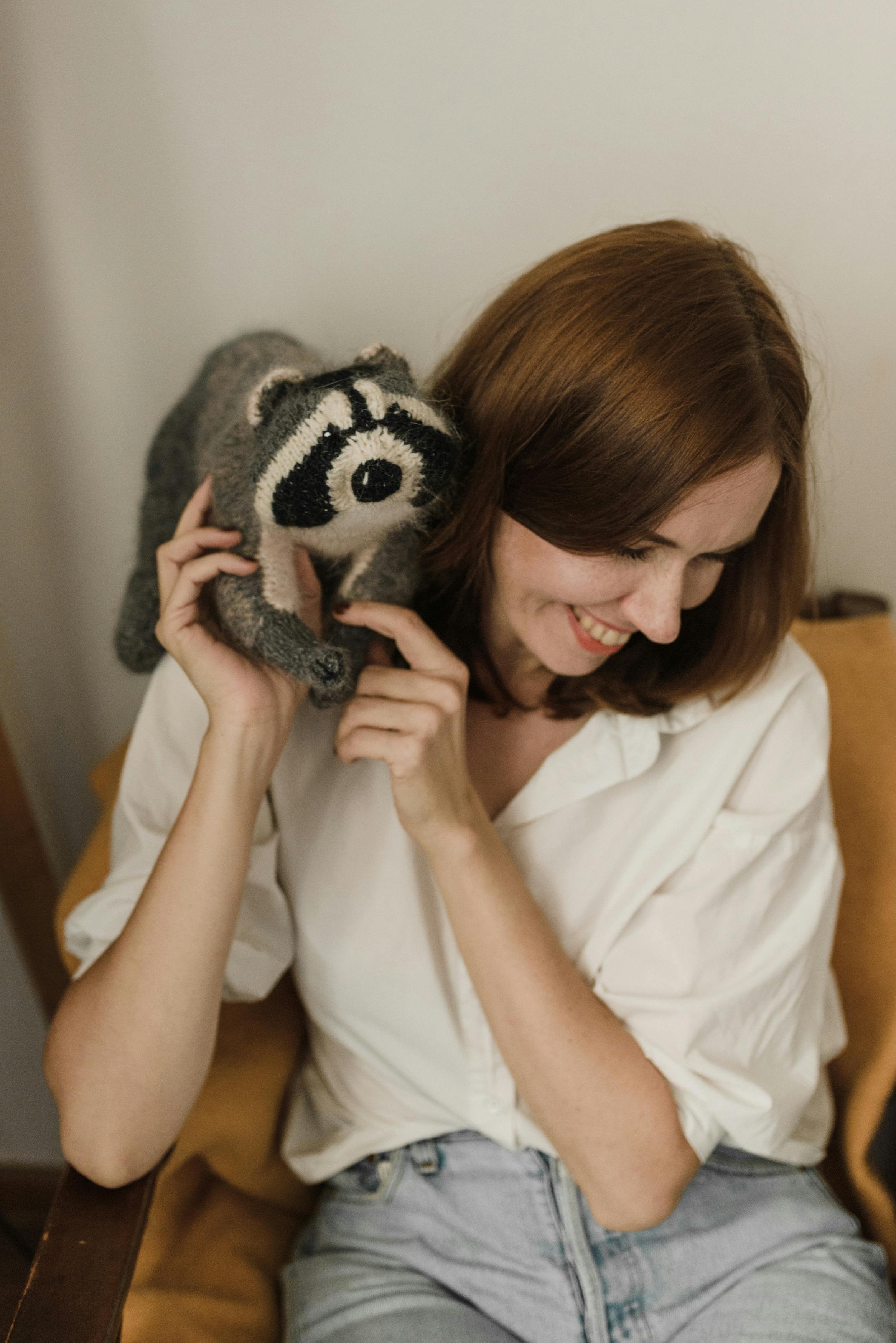 Woman hugging a Plush Toy While Sleeping · Free Stock Photo