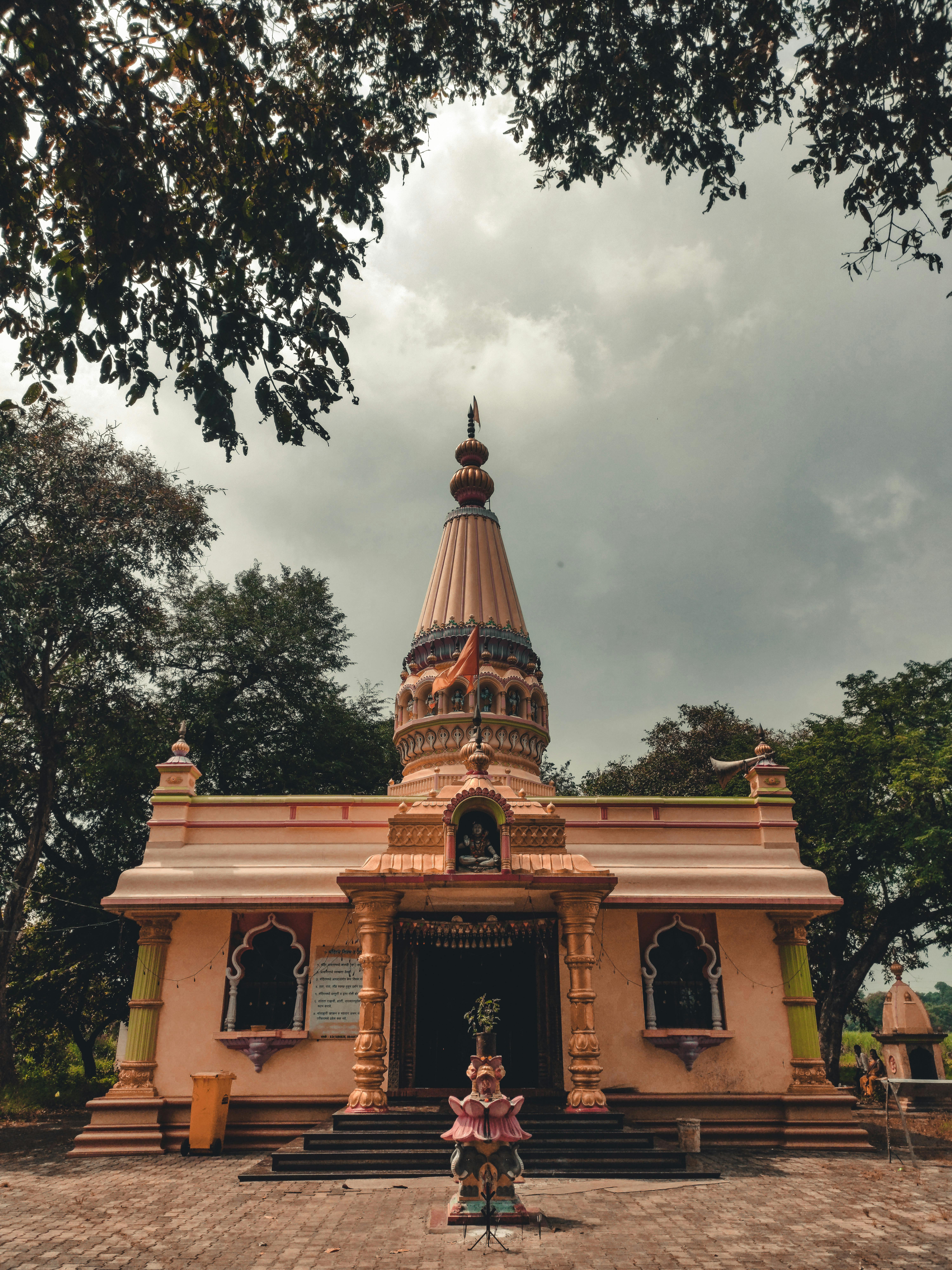 Orange Hindu Temple · Free Stock Photo