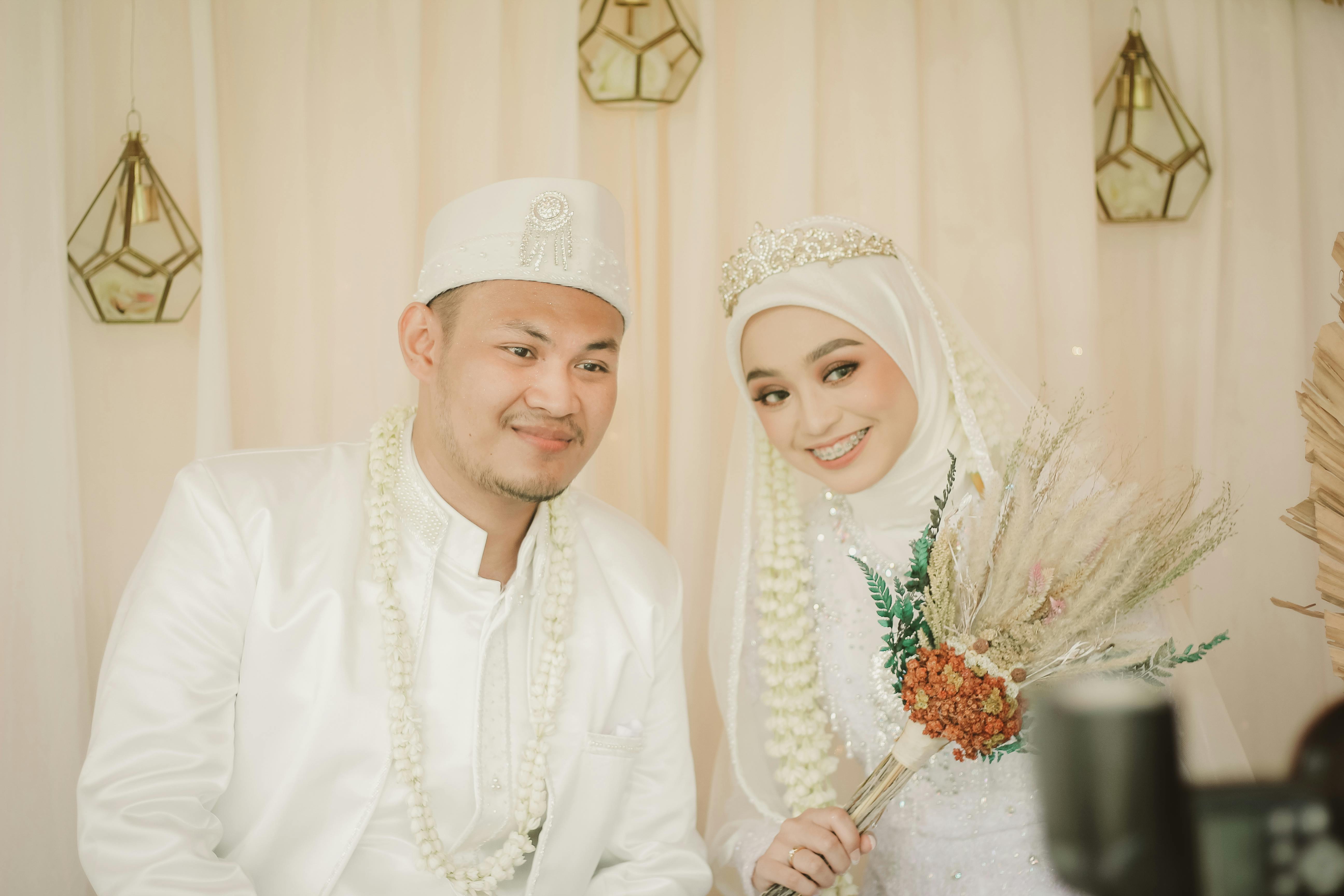 Asian People in Traditional Clothes Standing Outside a Building · Free ...