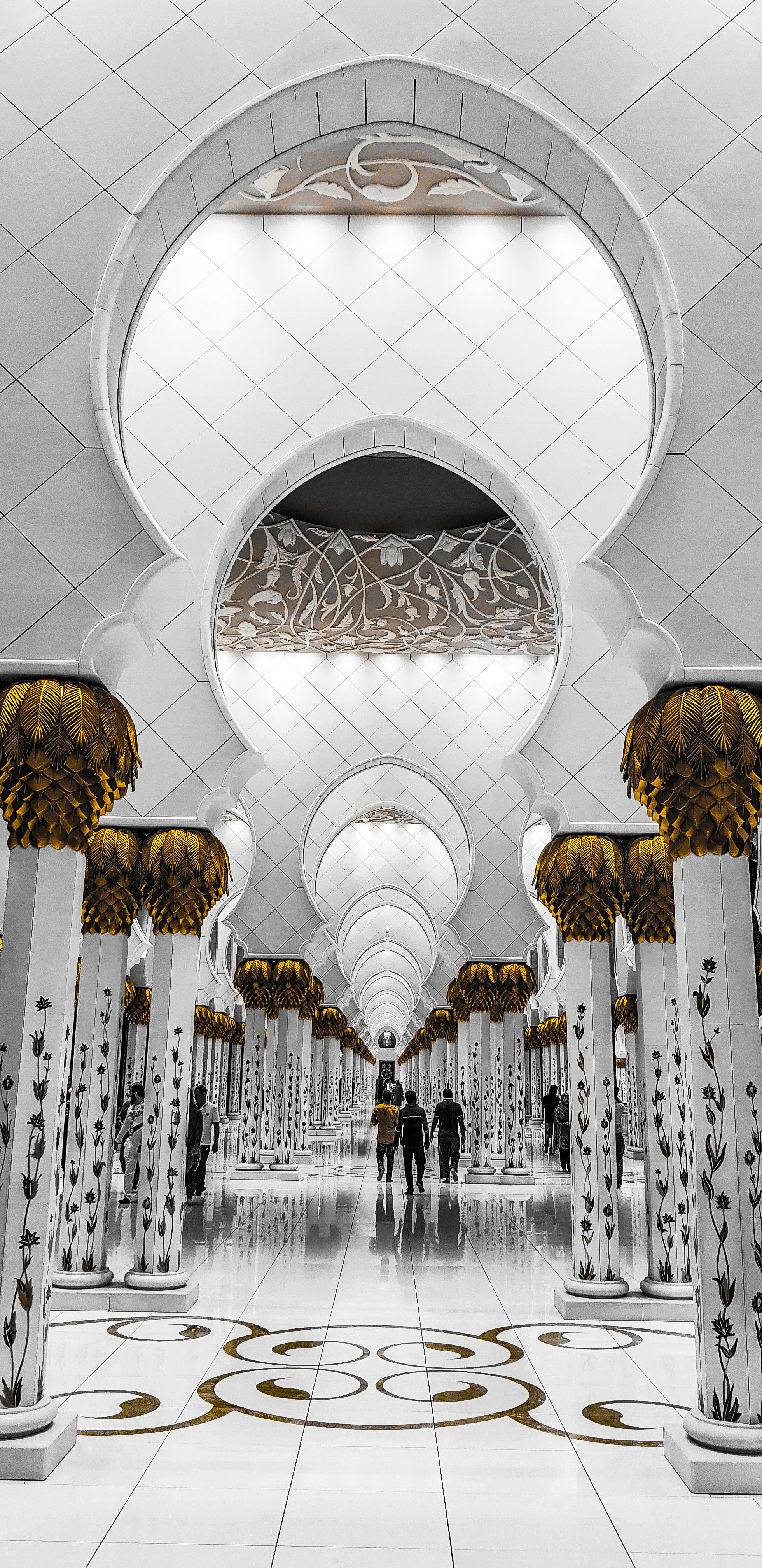 Marble Hall in Traditional Minaret Building · Free Stock Photo