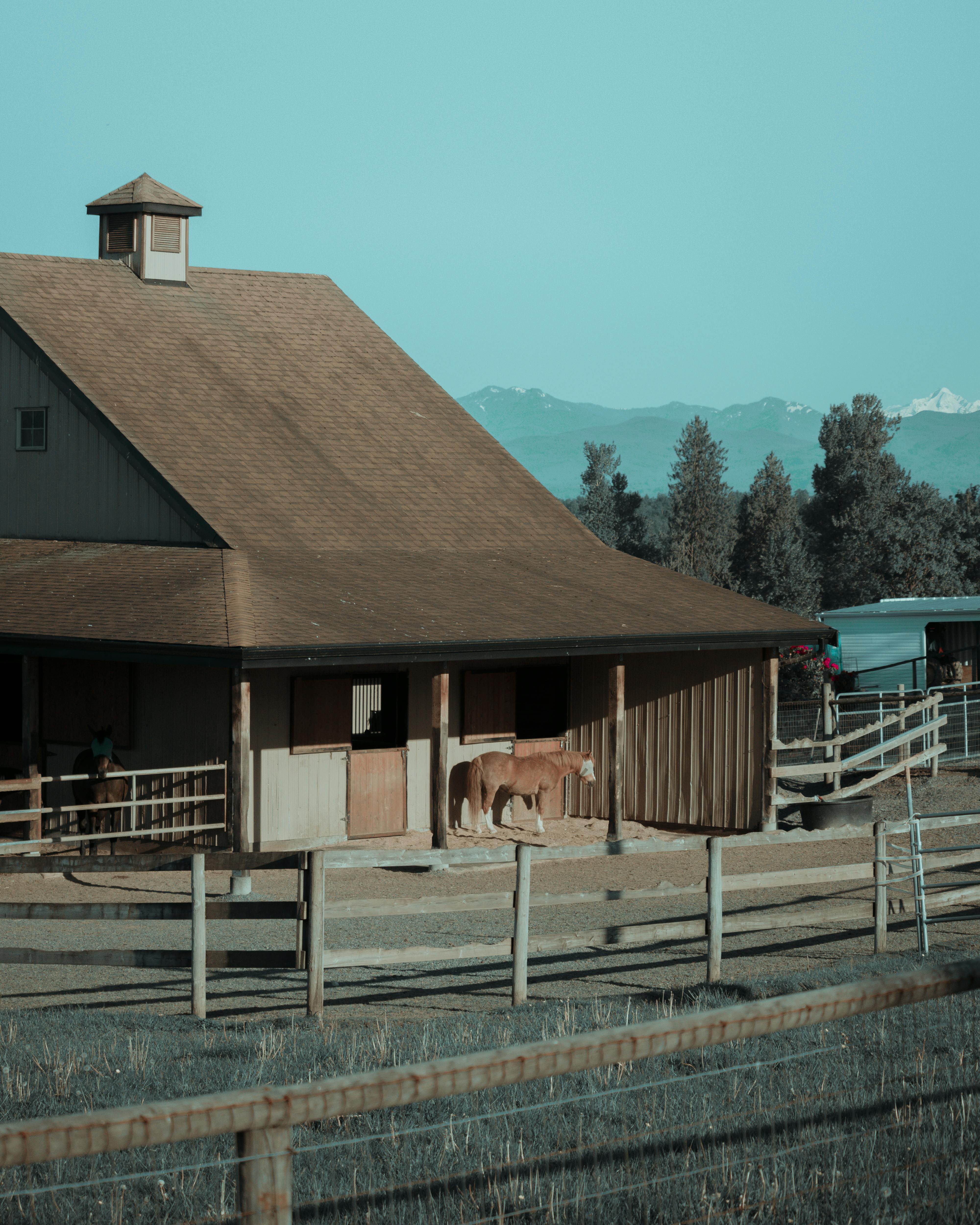 Brown Wooden Barnyard · Free Stock Photo