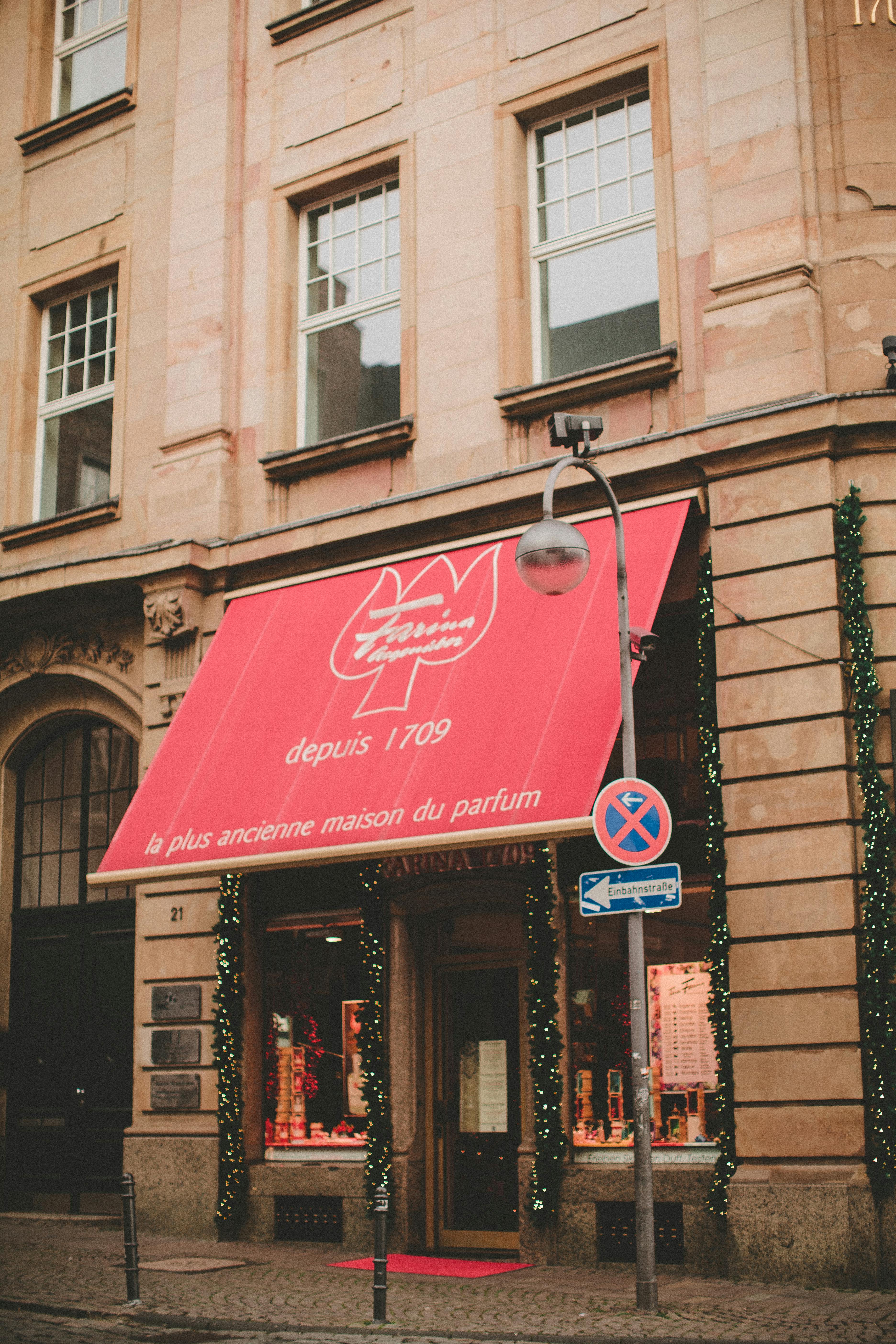 Photograph of a Shop with a Red Sign · Free Stock Photo