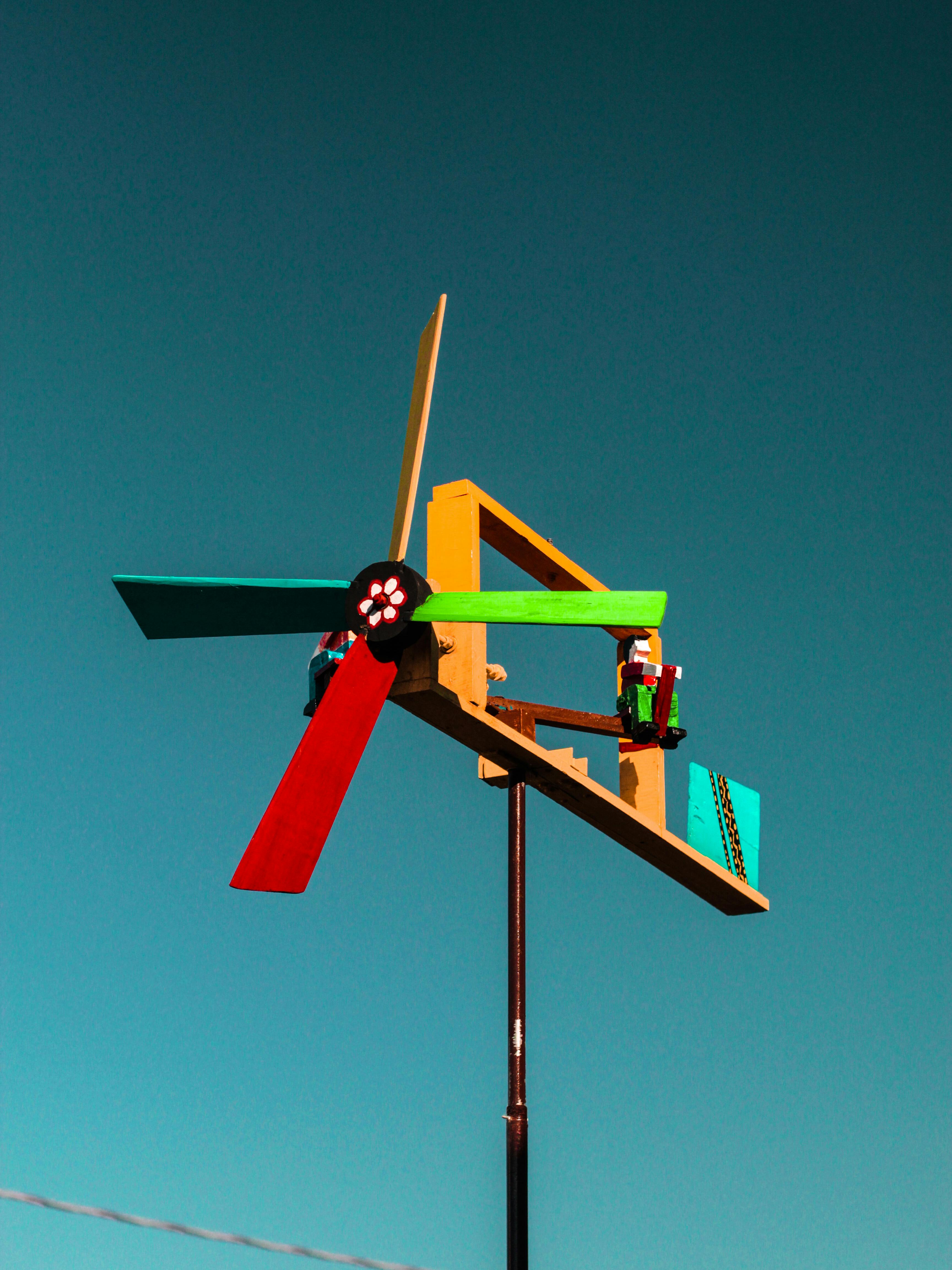 Windsock Against Blue Sky · Free Stock Photo