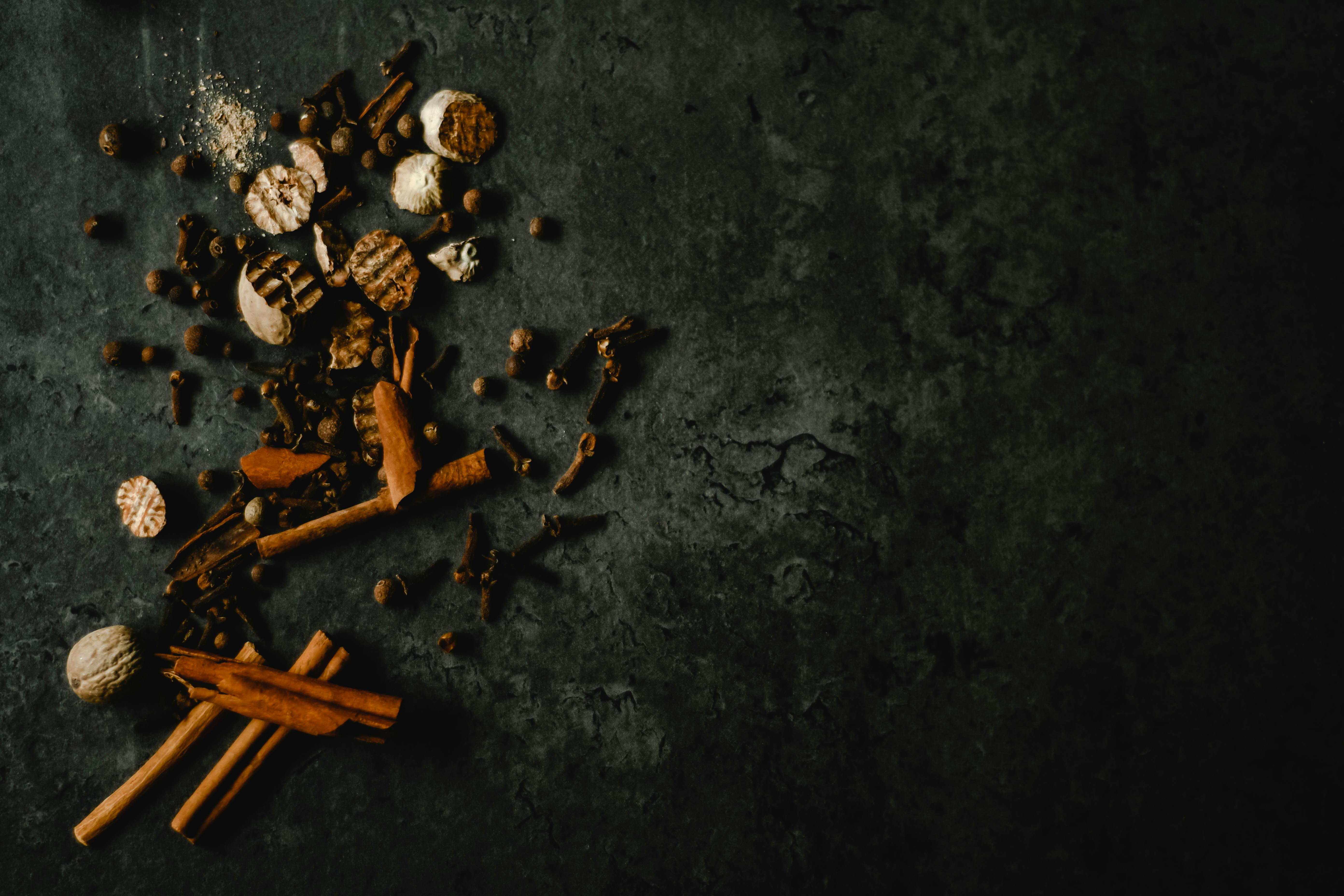 Spices on a Dark Background · Free Stock Photo