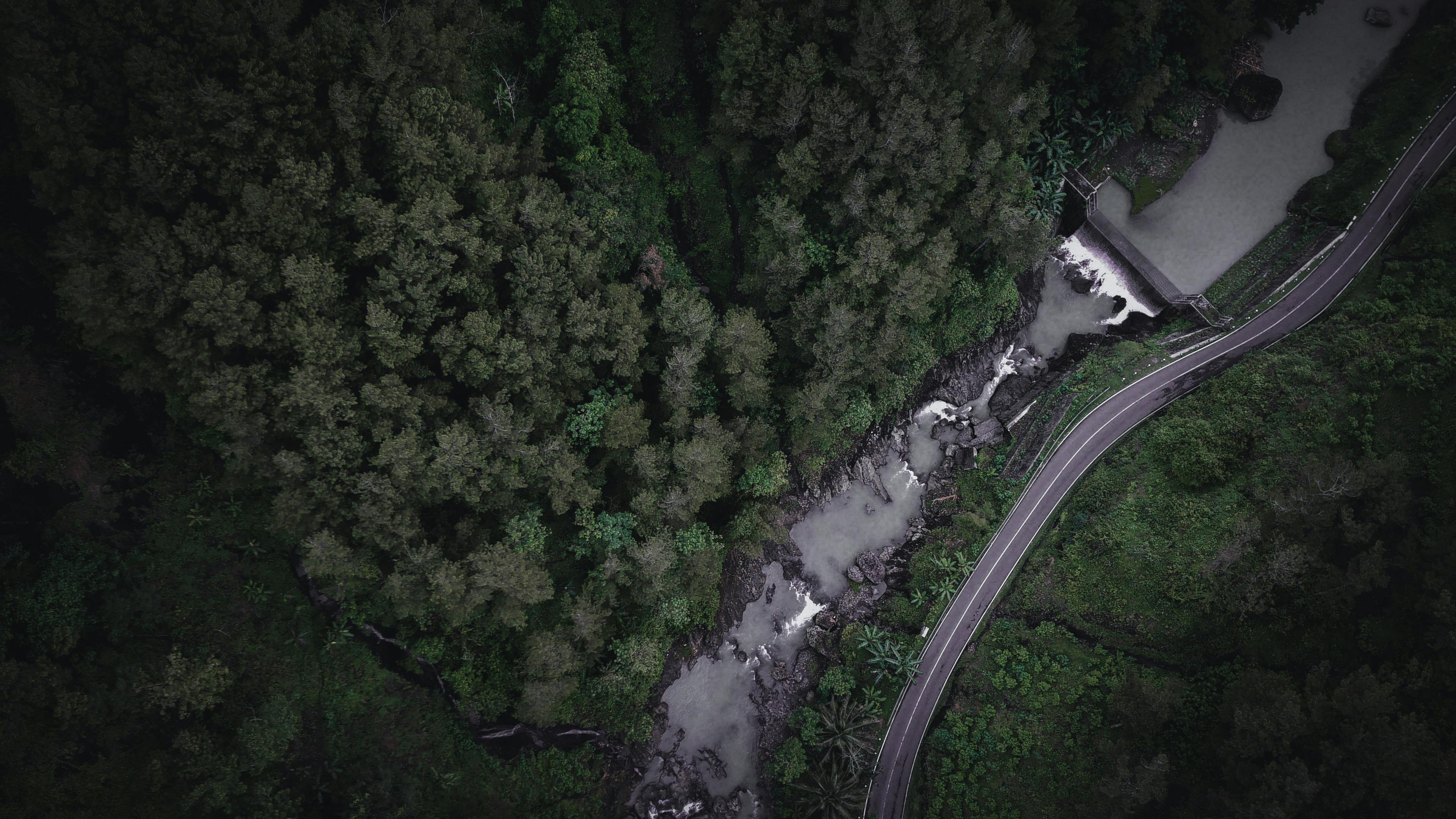 Aerial View of Concrete Bridge · Free Stock Photo