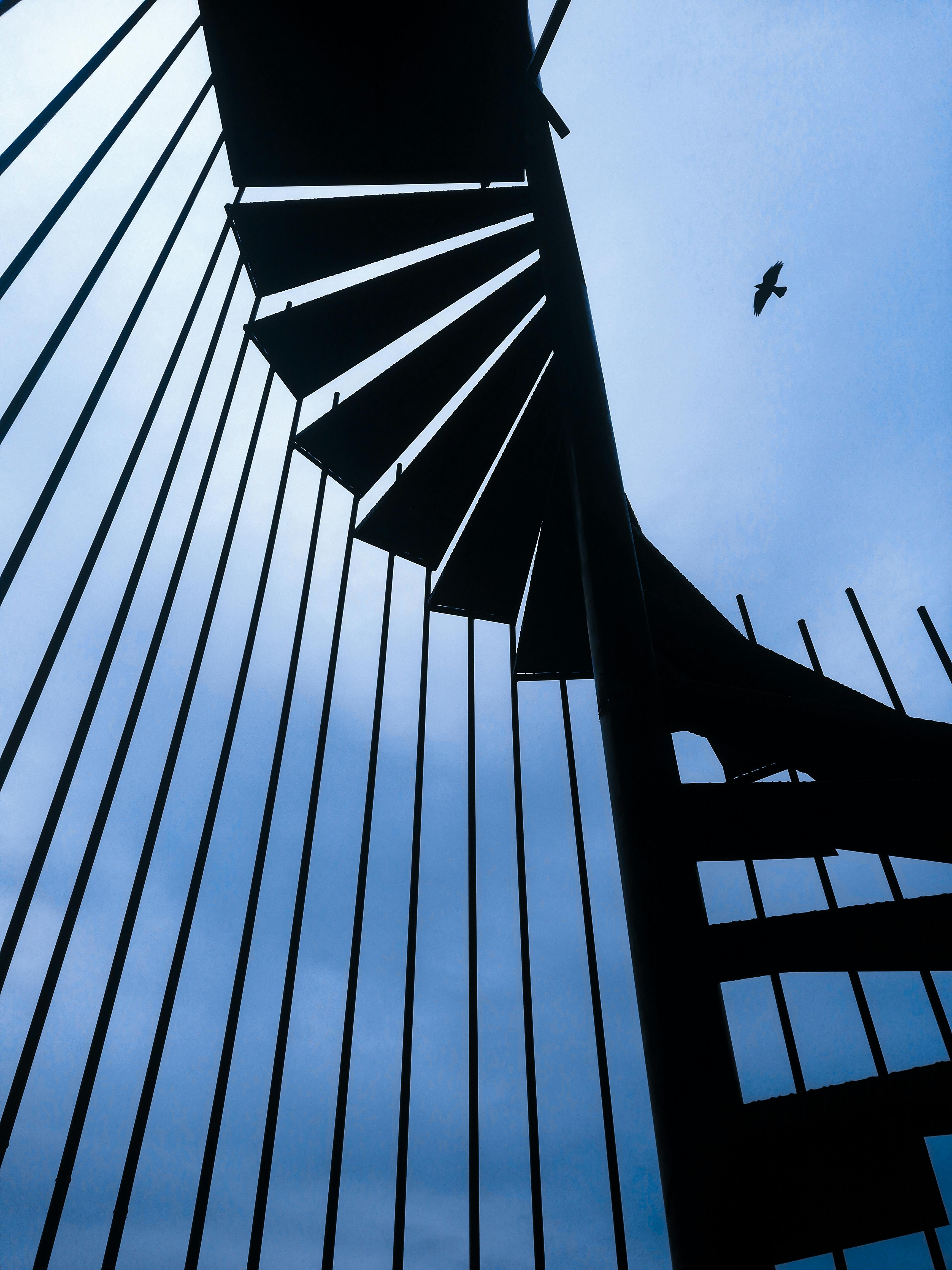 White Metal Railings Near White Wall · Free Stock Photo