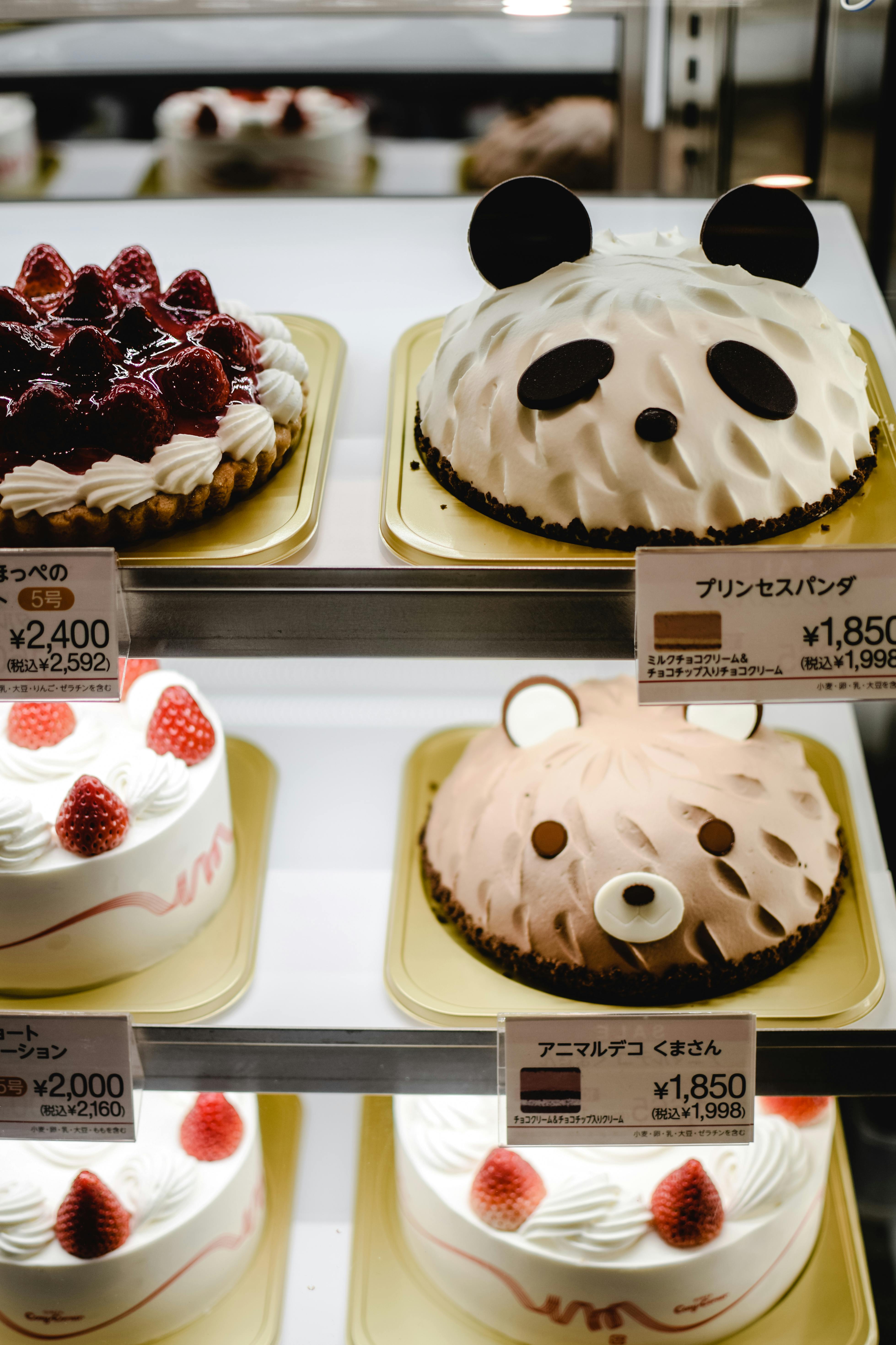 Cakes in a Cake Chiller · Free Stock Photo