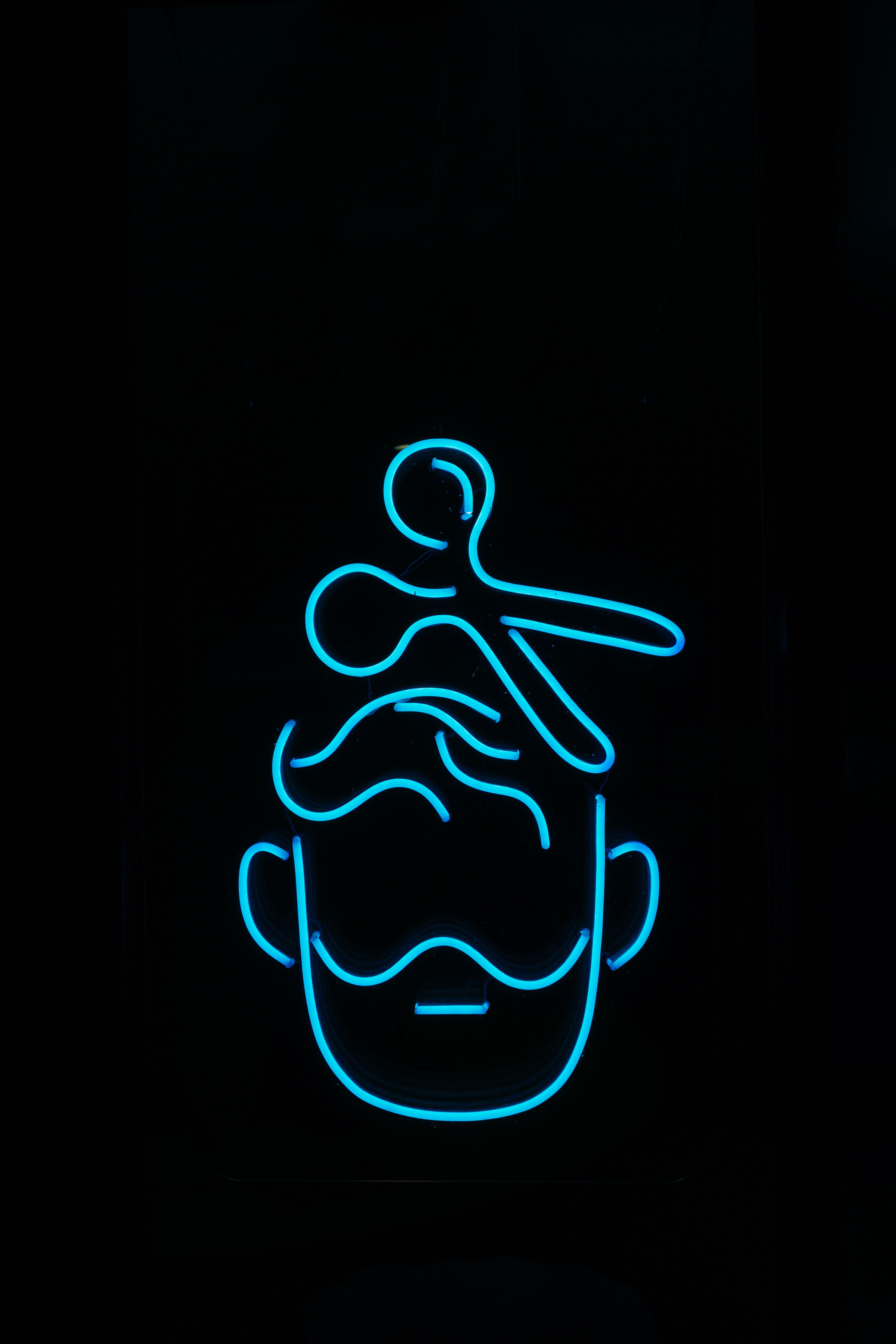 Blue Neon Light · Free Stock Photo