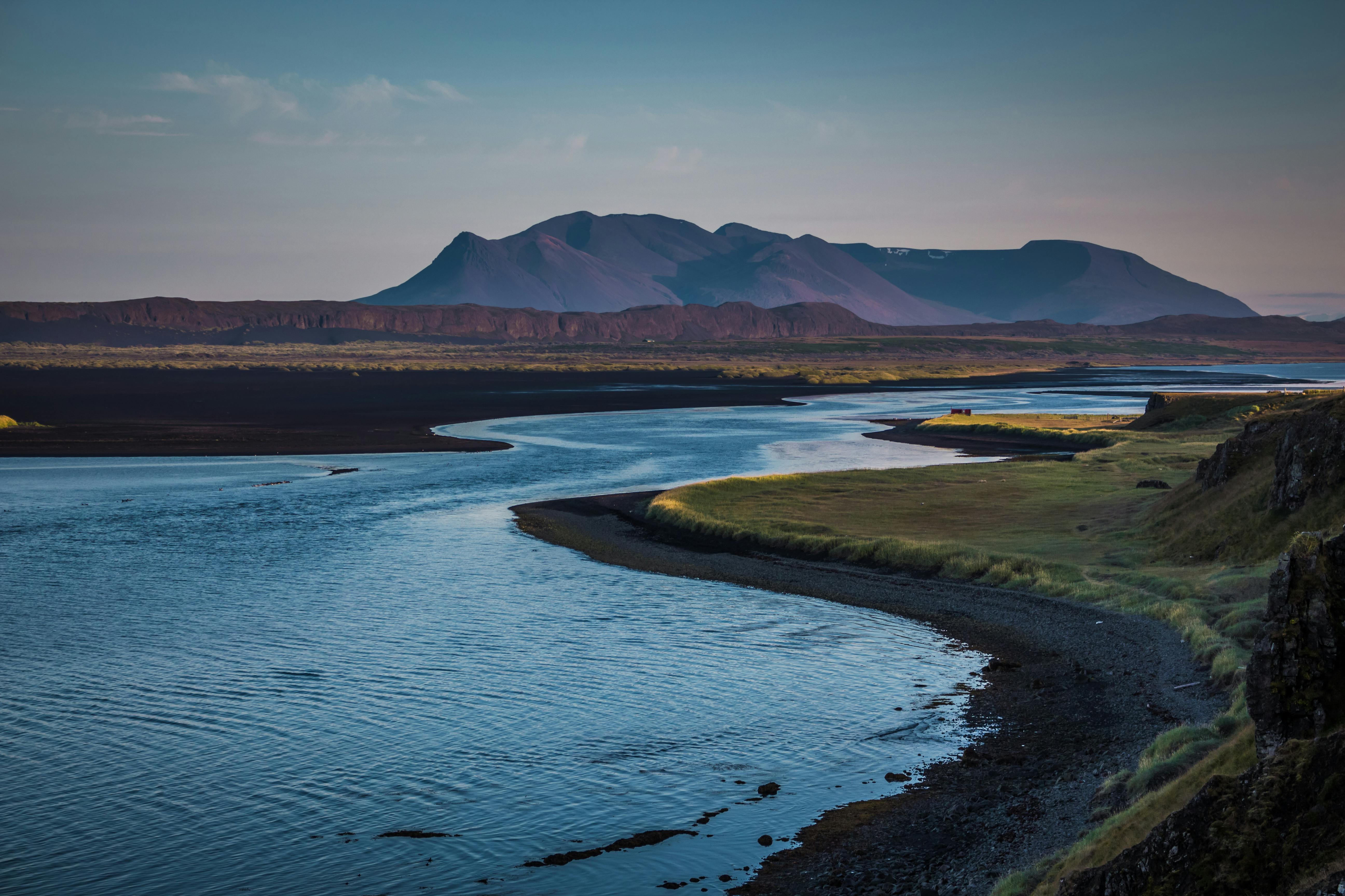 Free stock photo of evening light, evening sky, iceland